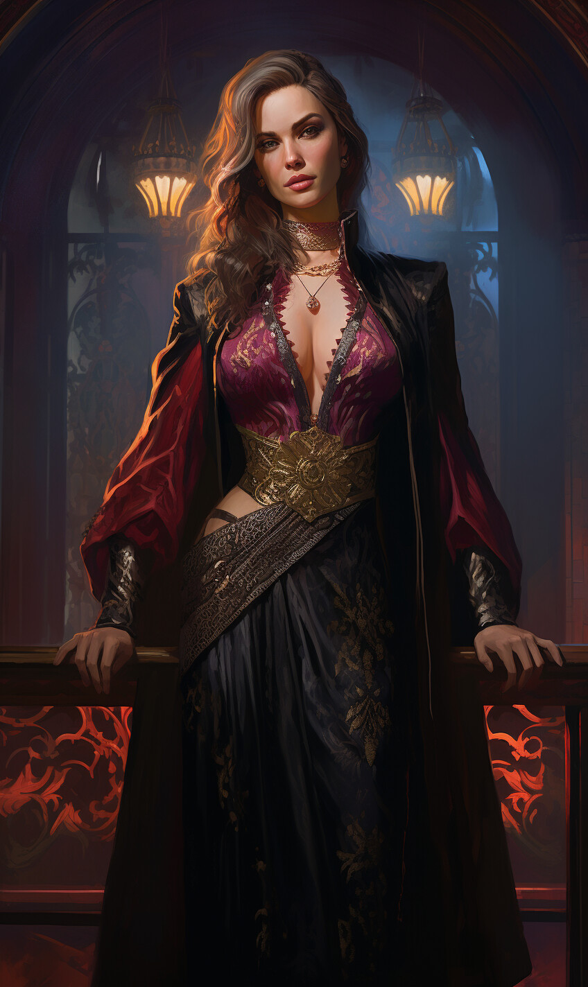 Midjourney Rando - sinister dnd mage mistress