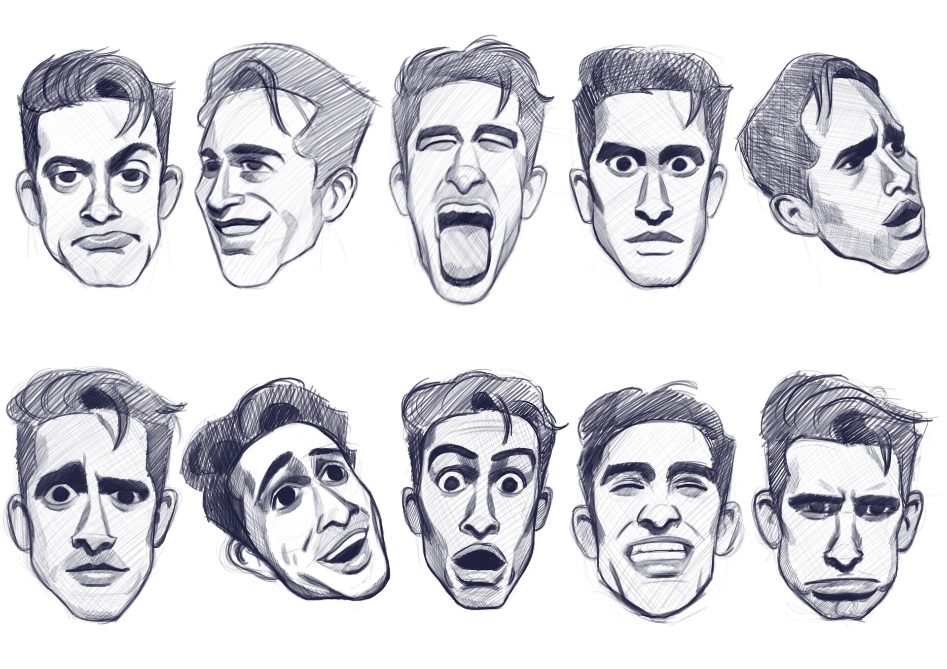 ArtStation - Face expressions