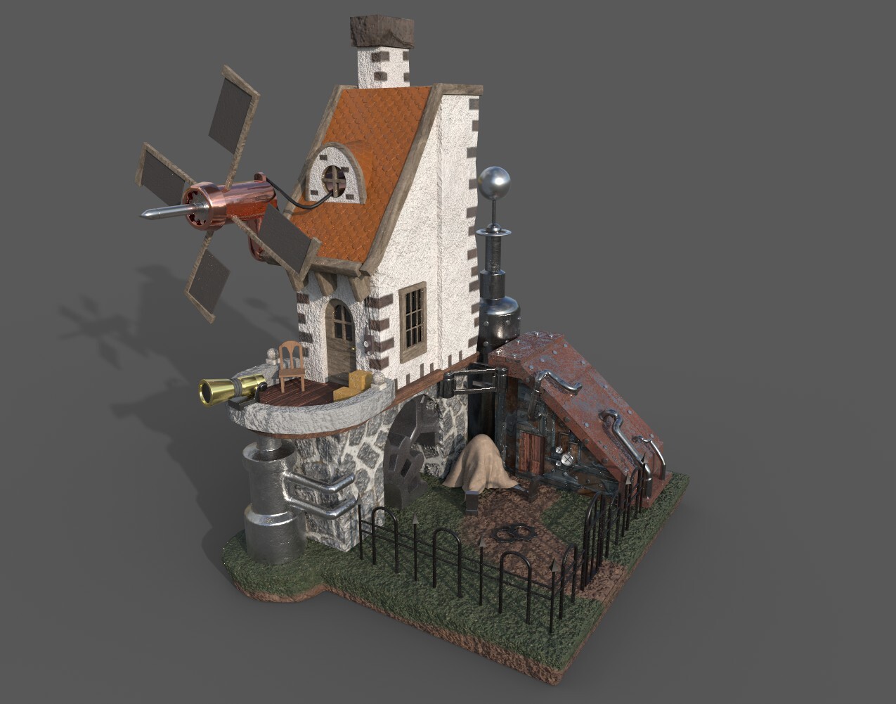 ArtStation - Roboticist's House