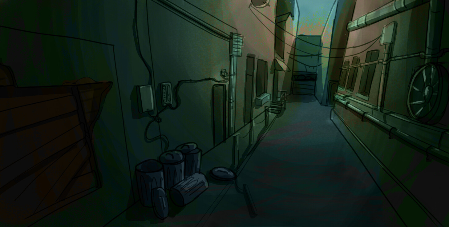 ArtStation - Grunge Alley