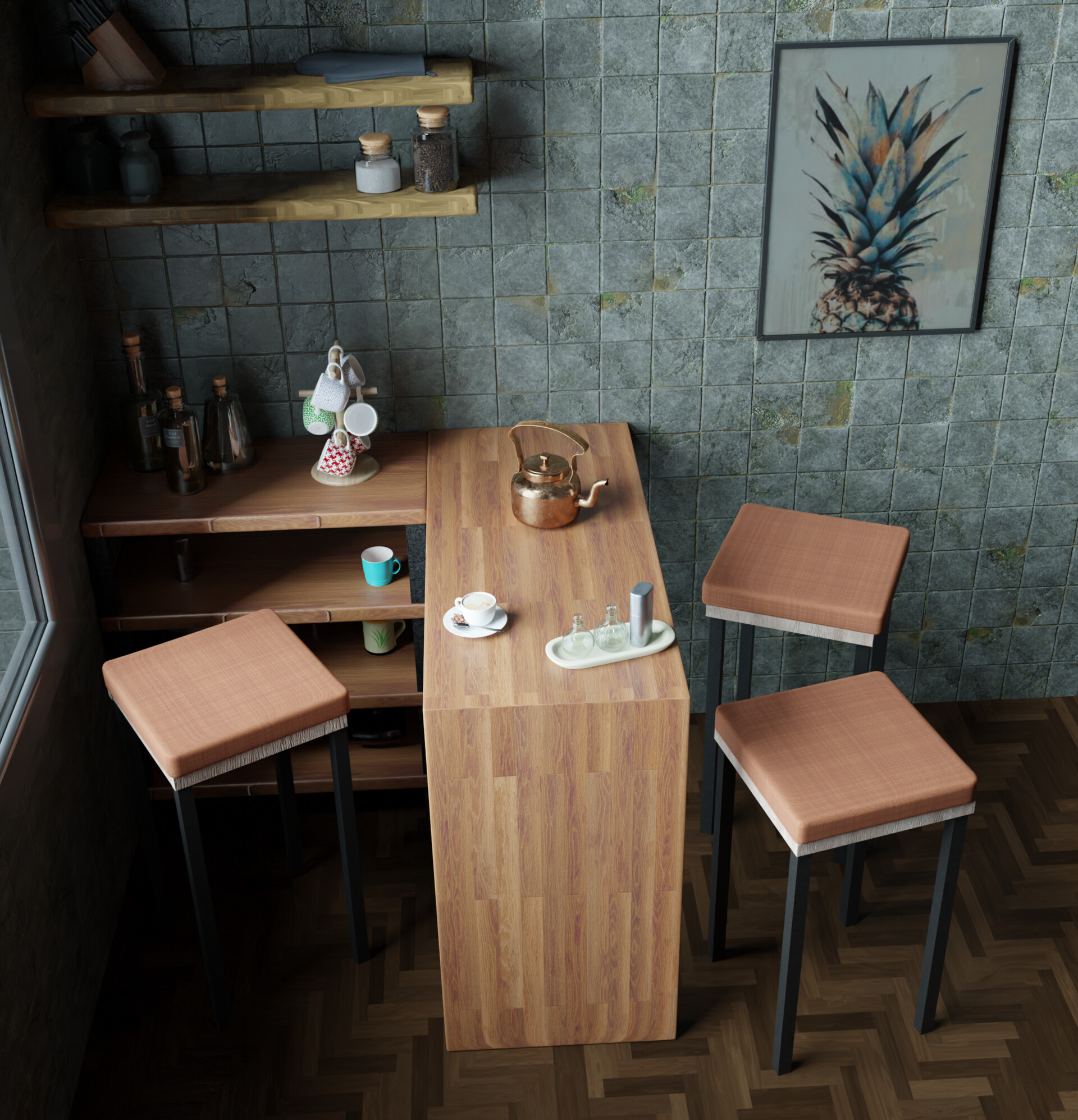 ArtStation - Dark Kitchen Scene