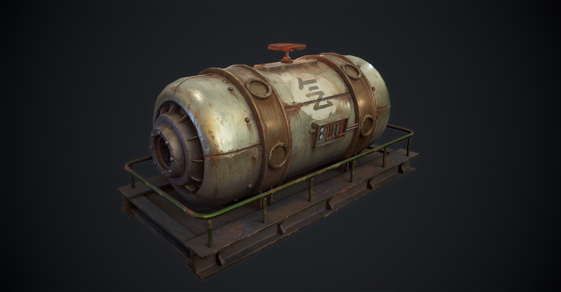 ArtStation - Gas tank—燃气罐 快速练习