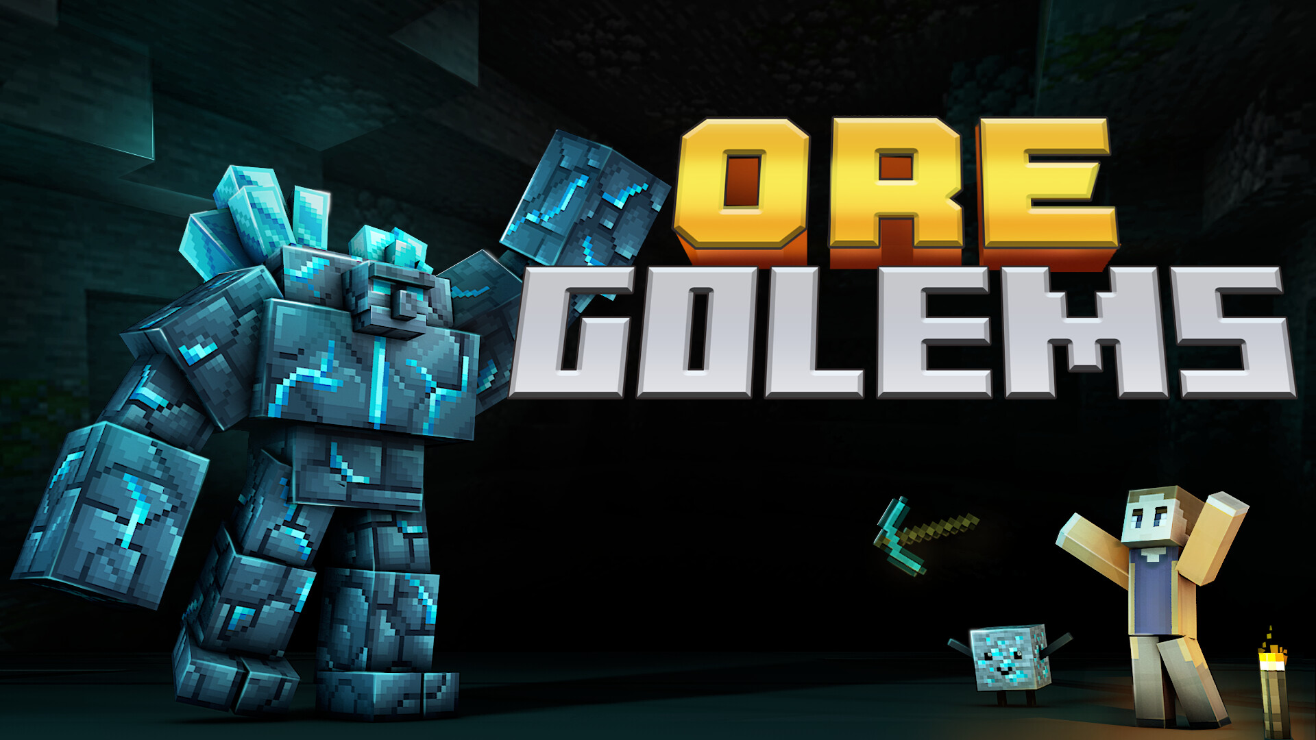 ArtStation - ORE GOLEM Minecraft KEY ARTS