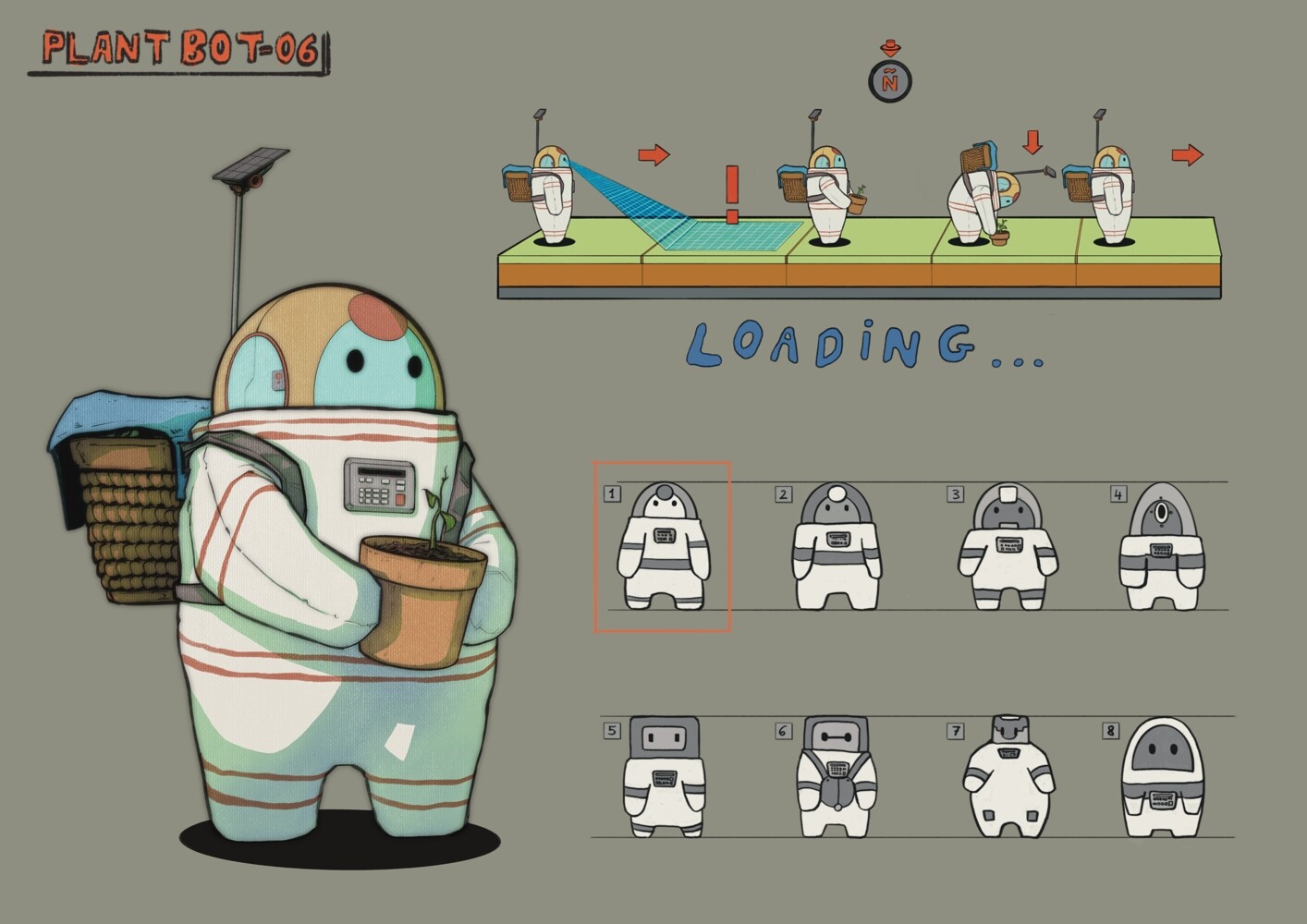 ArtStation - Plantbot 06 - Game character design