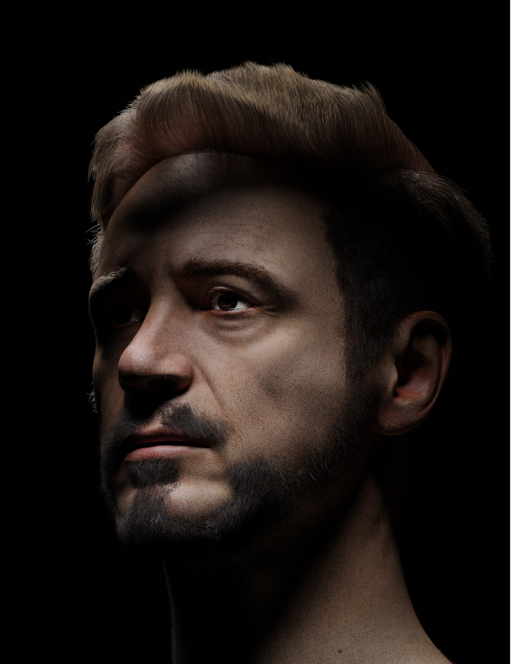 Robert Downey Jr Side Profile