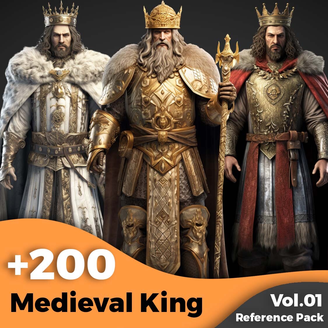 ArtStation - +200 Medieval King Concept (4k)