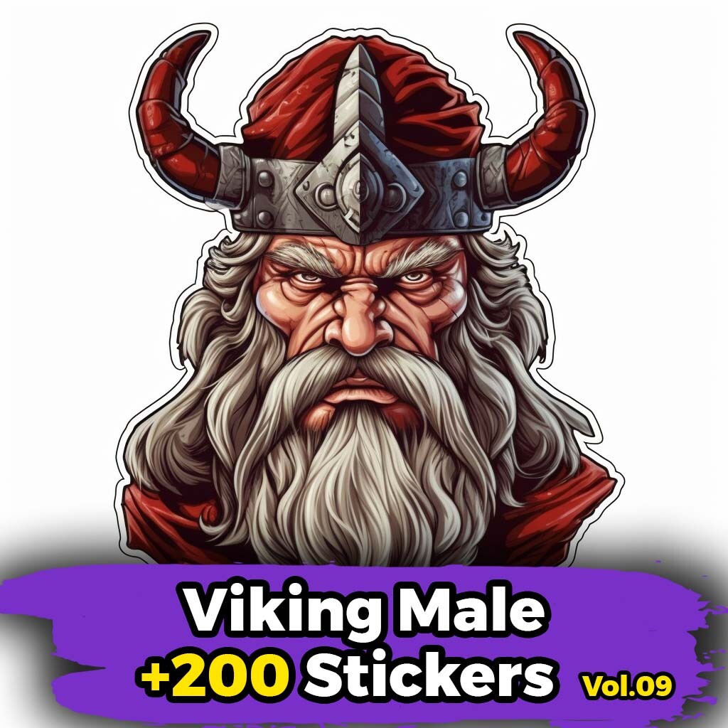 ArtStation - +200 Viking Male Stickers (4k)