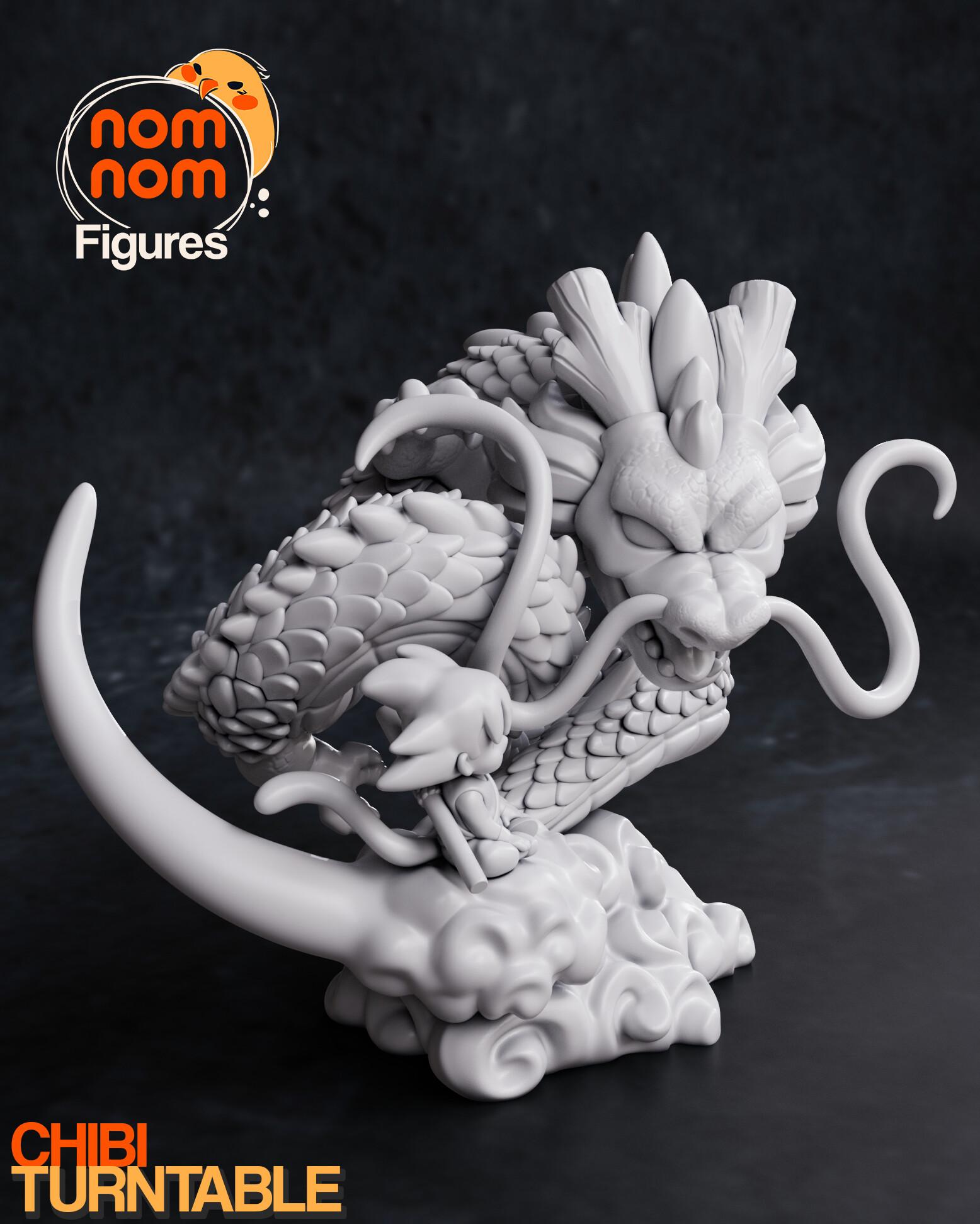 NomNom Figures - Chibi Shenron with Goku