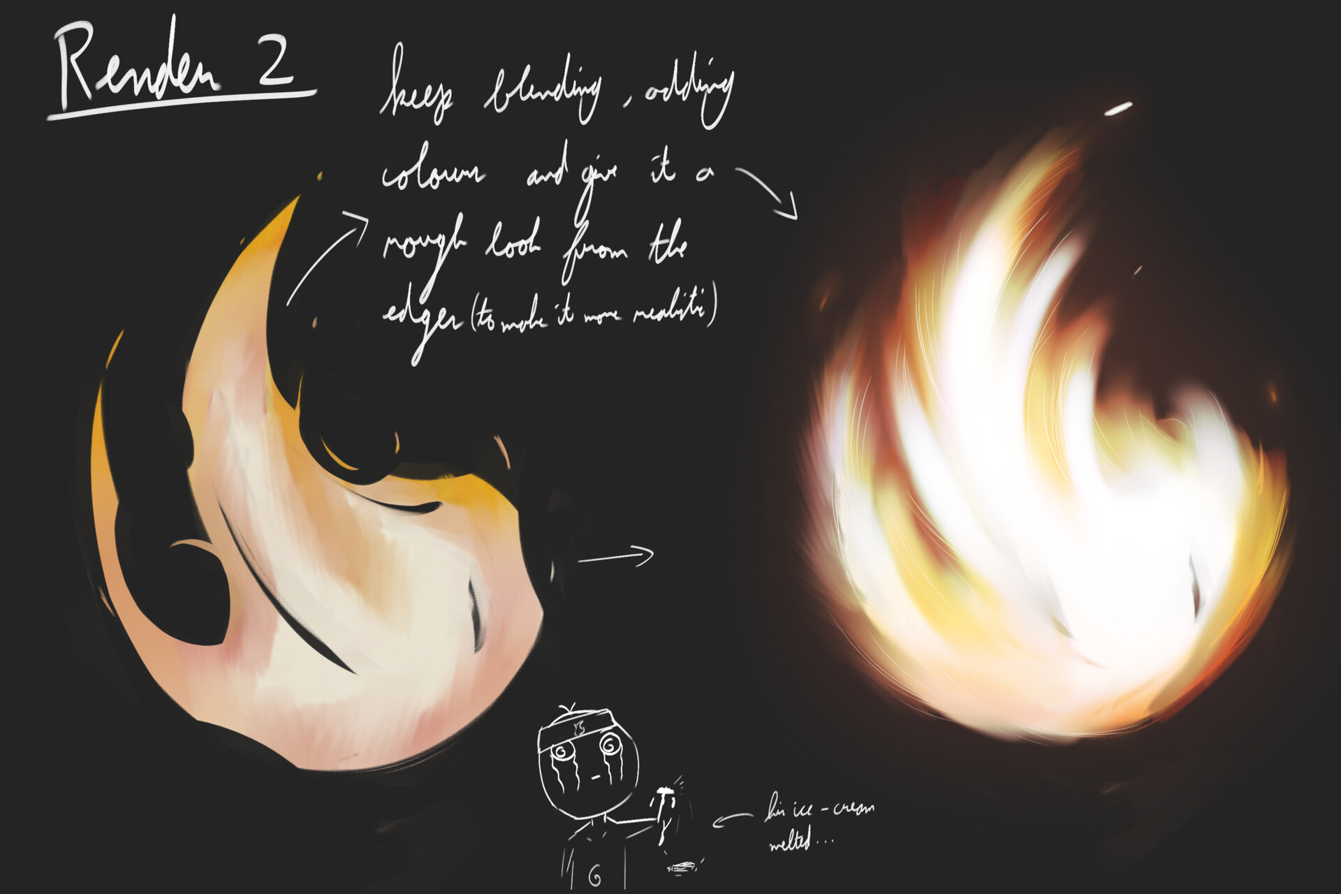 how to draw fire digital art