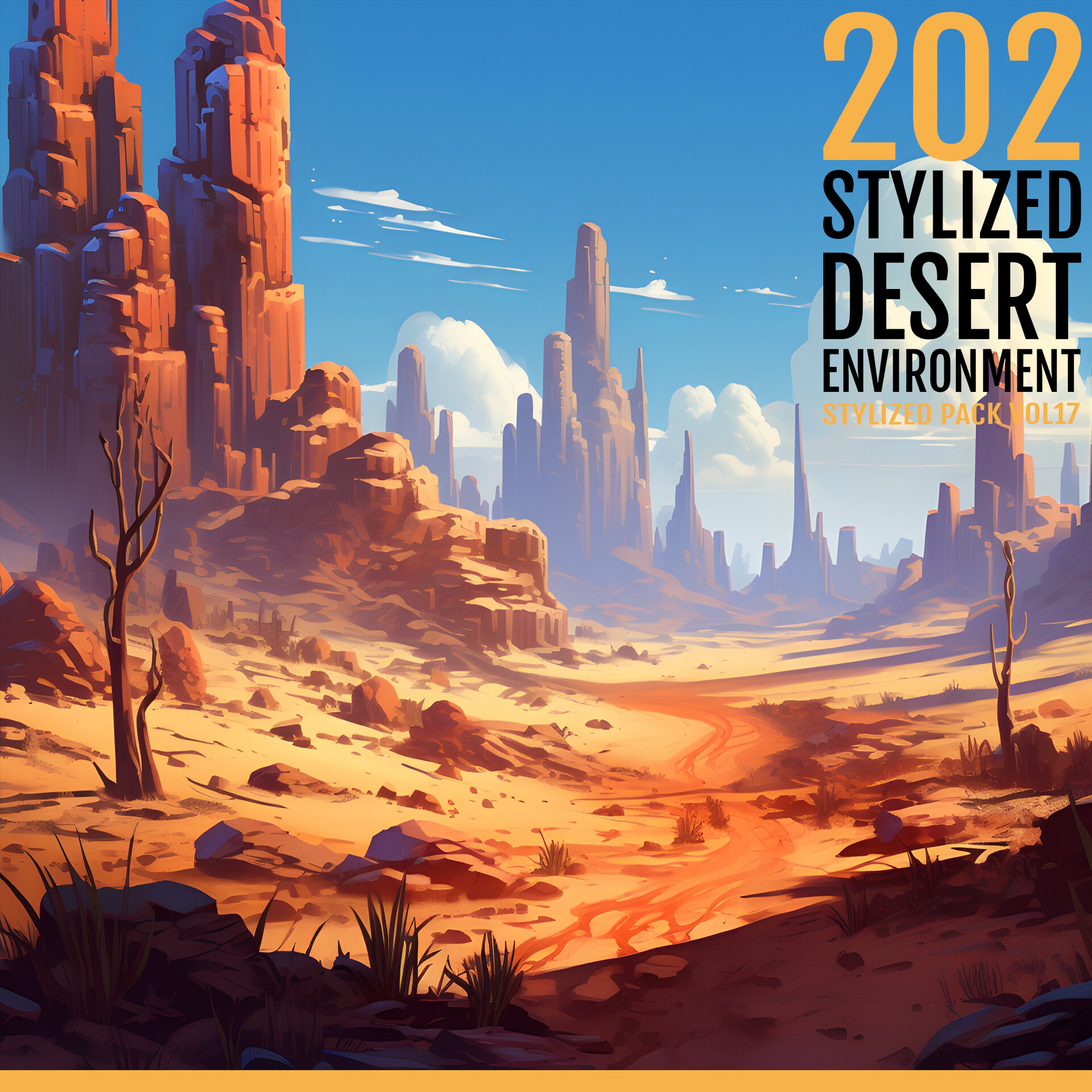 ArtStation - 202 Stylized Environment [Desert] References VOL17