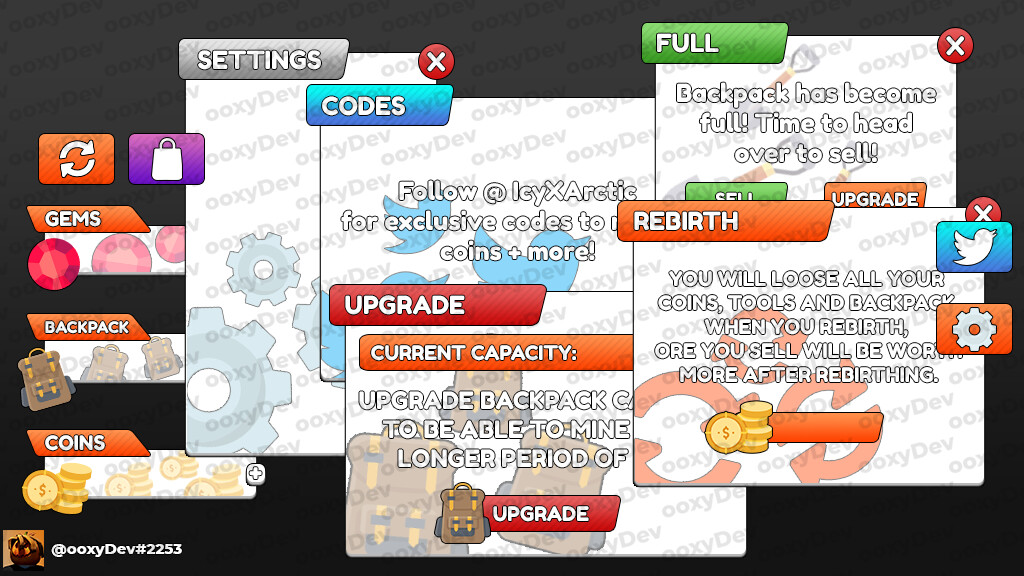 ArtStation - Simplistic Roblox UI Commission