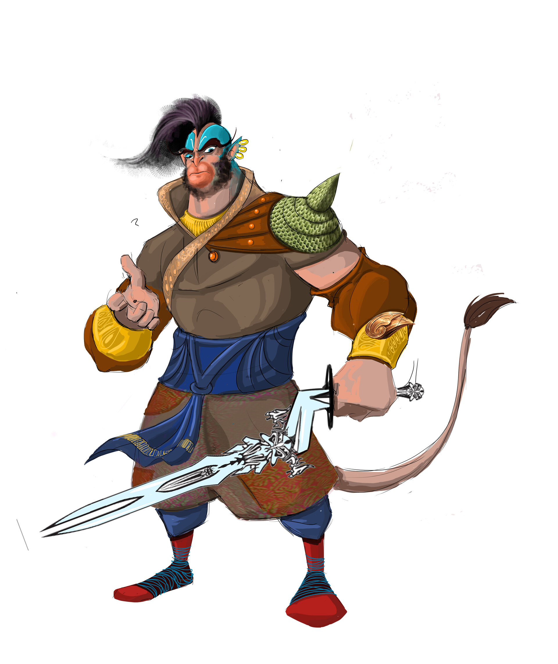 ArtStation - character design monkey man