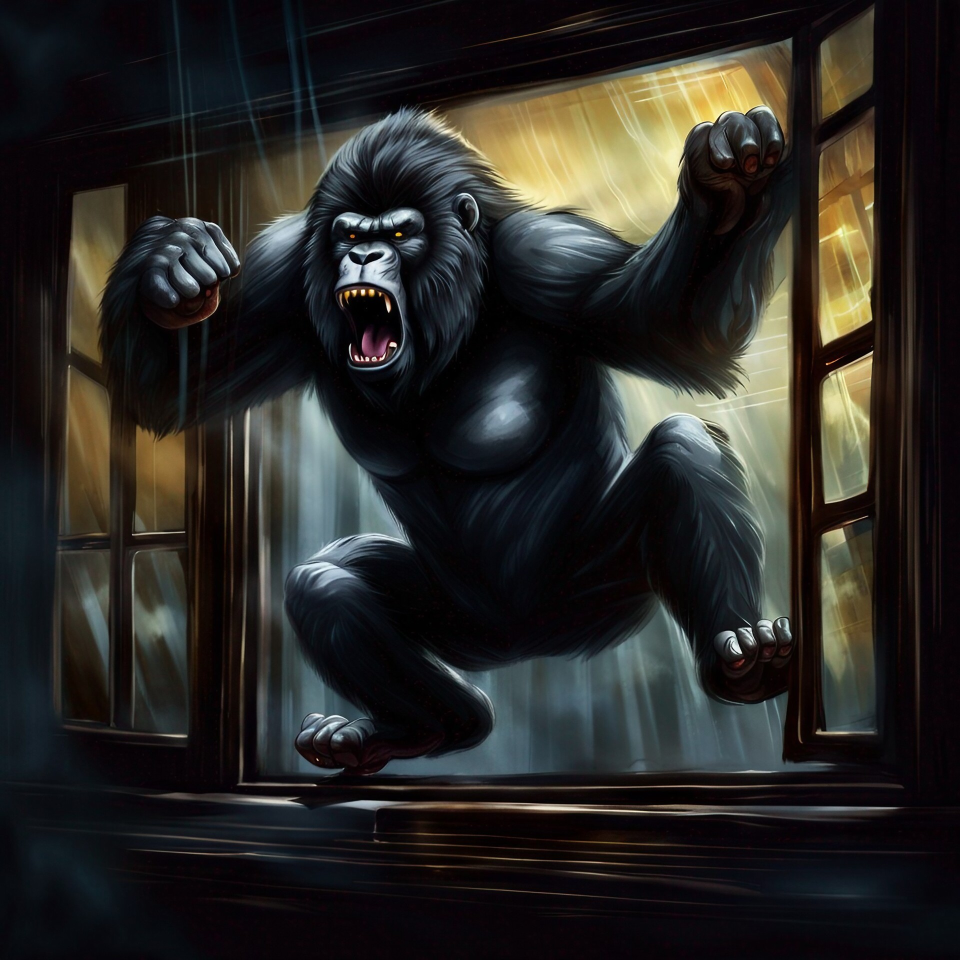 ArtStation - Angry animals illustrations