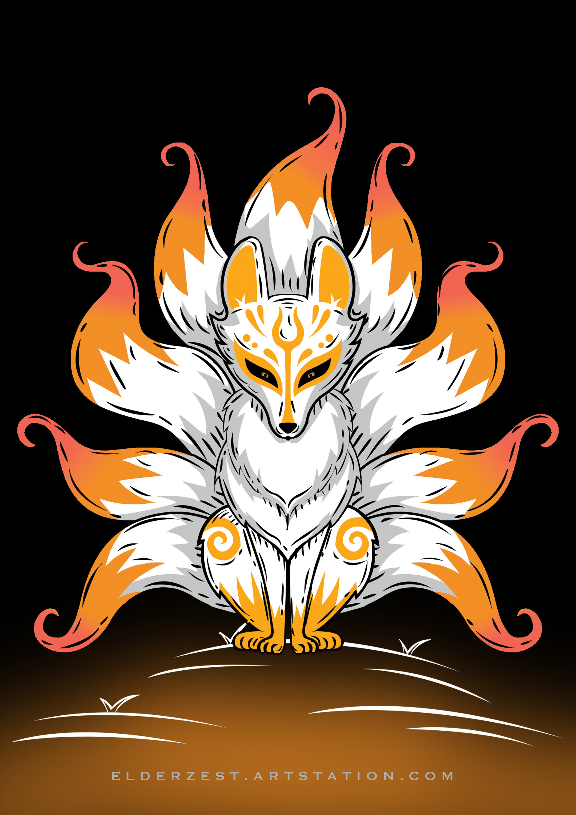 ArtStation - Ninetails | Vector Art