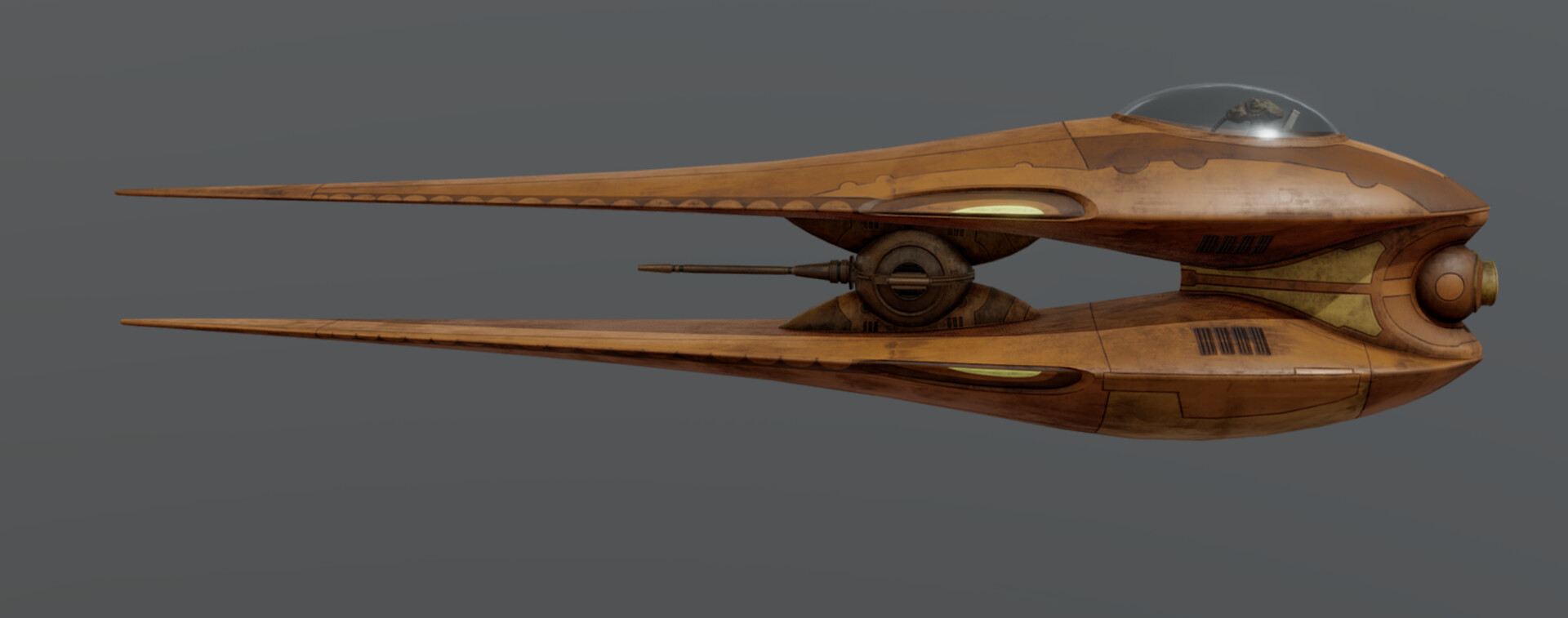 Robert Rose - Star Wars Geonosian Starfighter Realtime model