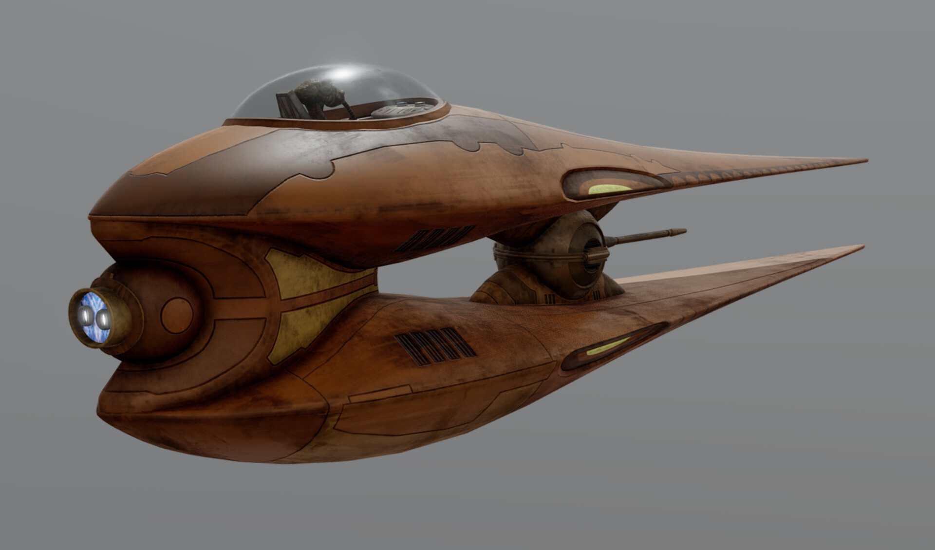Robert Rose - Star Wars Geonosian Starfighter Realtime model