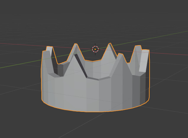 ArtStation - 3D low poly crown