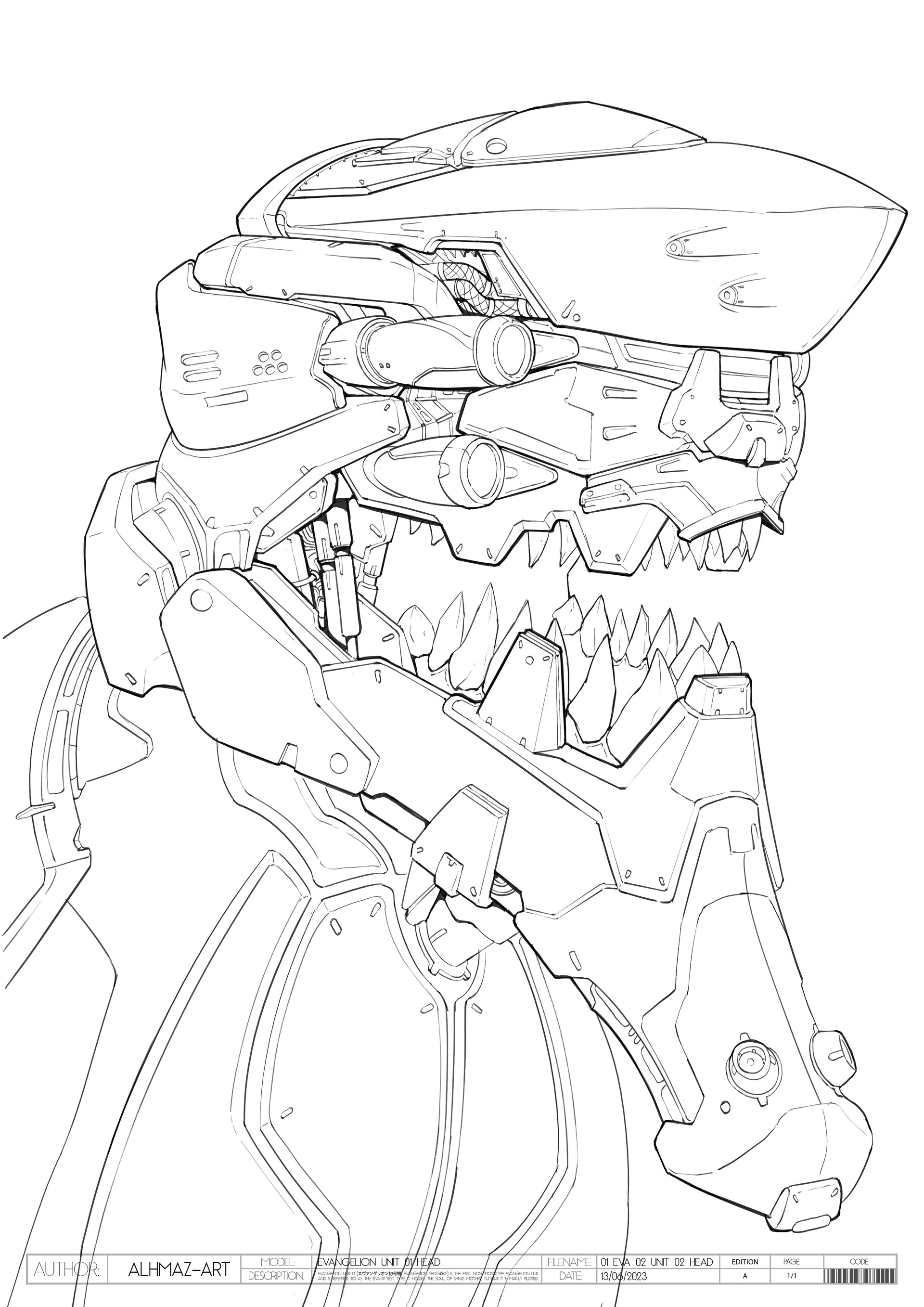 Alhmaz - EVA 02 Head Blueprint