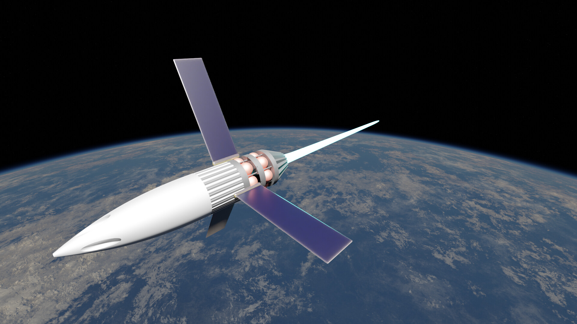 ArtStation - Atomic fighter craft "Law of Reflection"