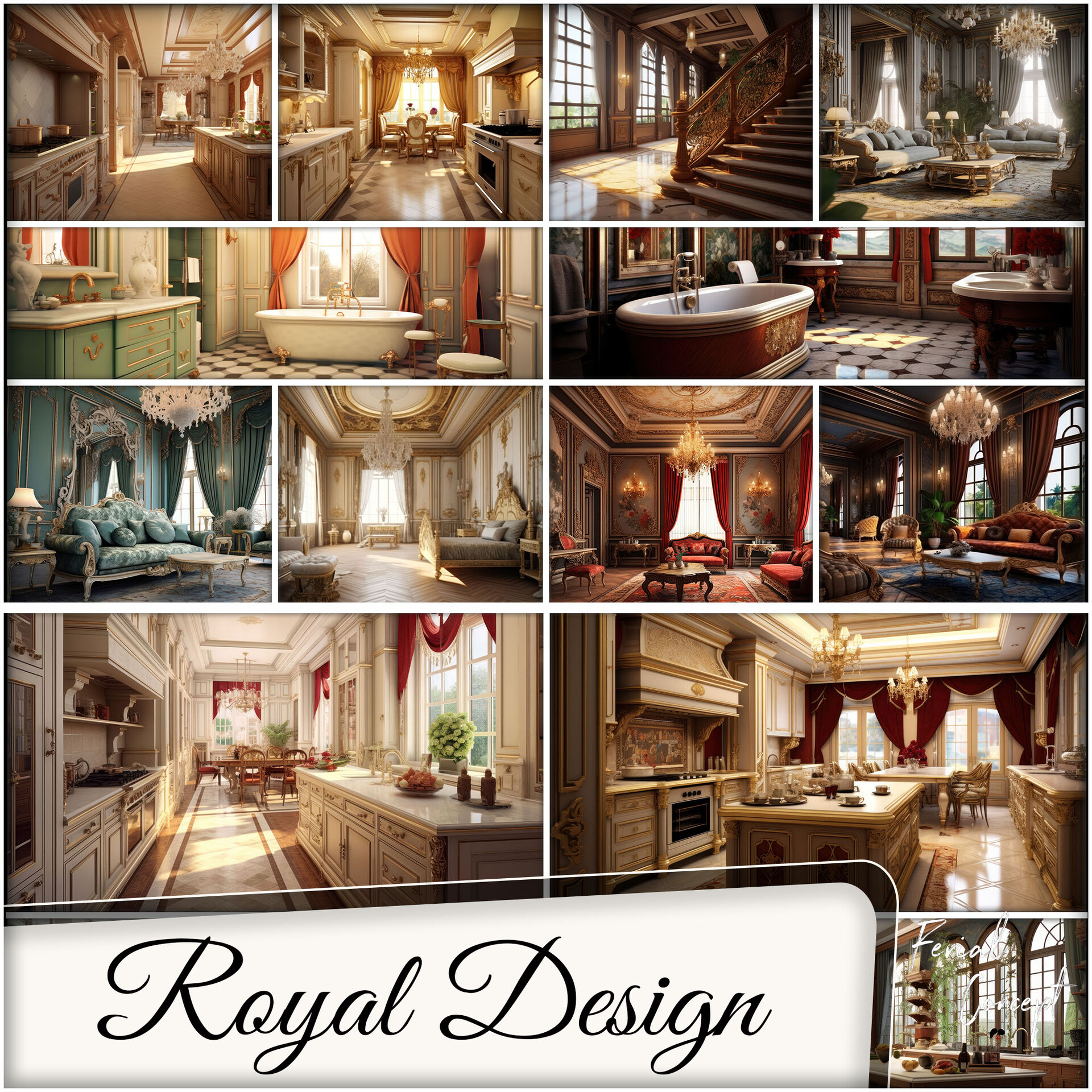 Ferial Concept - 🔹230 House Interior Design [Royal] Reference Image ...