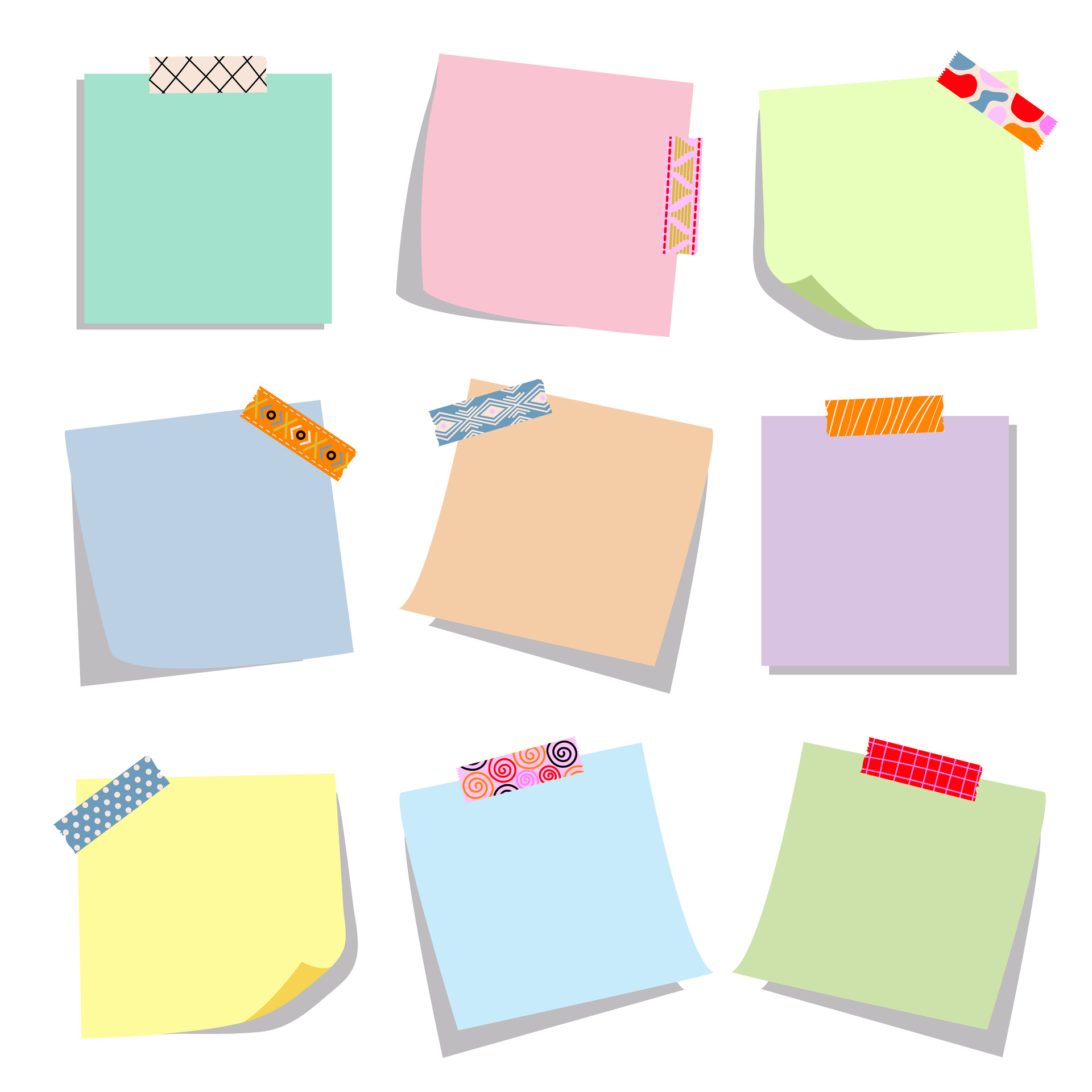Cute Sticky Note Clip Art
