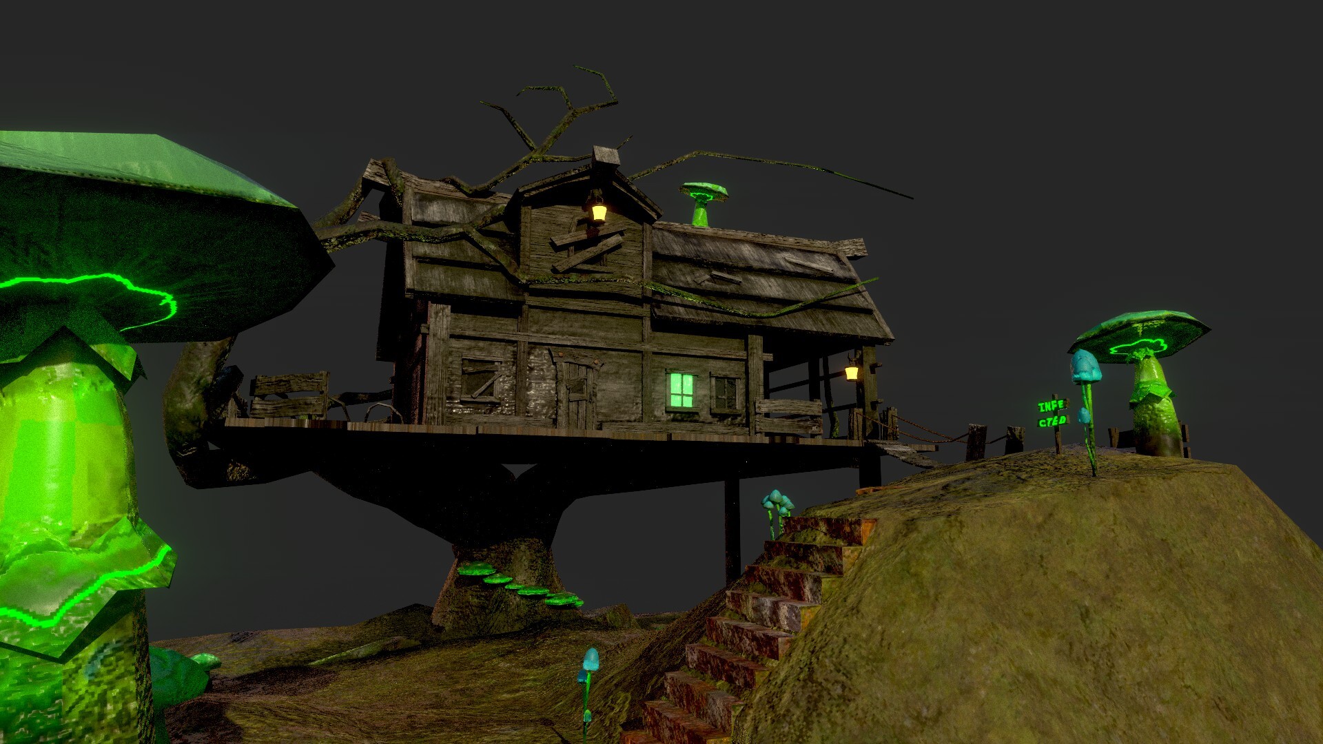 ArtStation - Infected Tree House