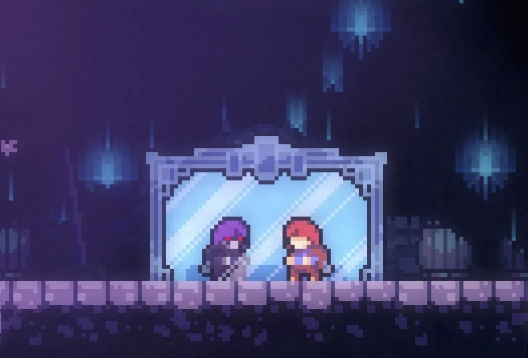m. - Celeste Redesign - Madeline & Badeline's Idle Animation