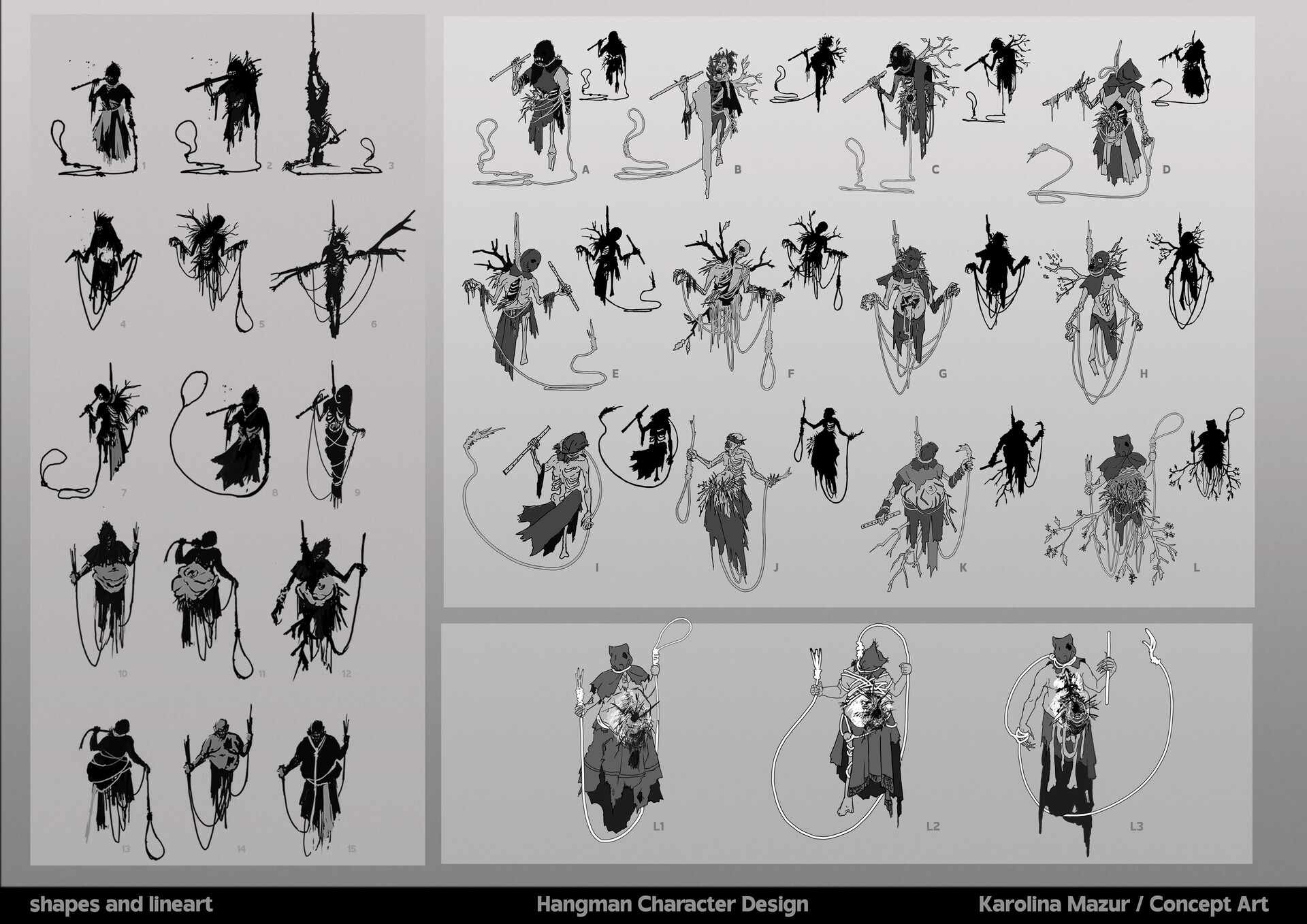 Karolina Mazur - Hangmen Character Concept art