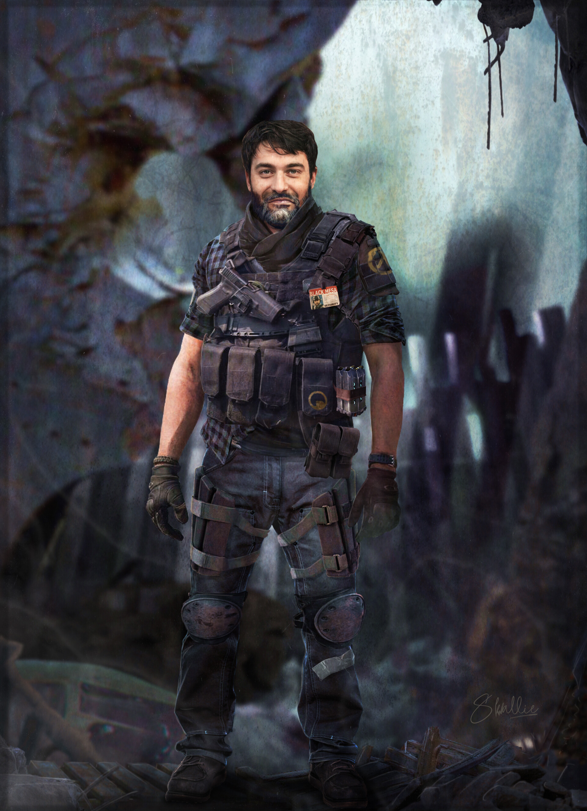 Skwallie - Half-Life 2 - Barney Calhoun Concept art