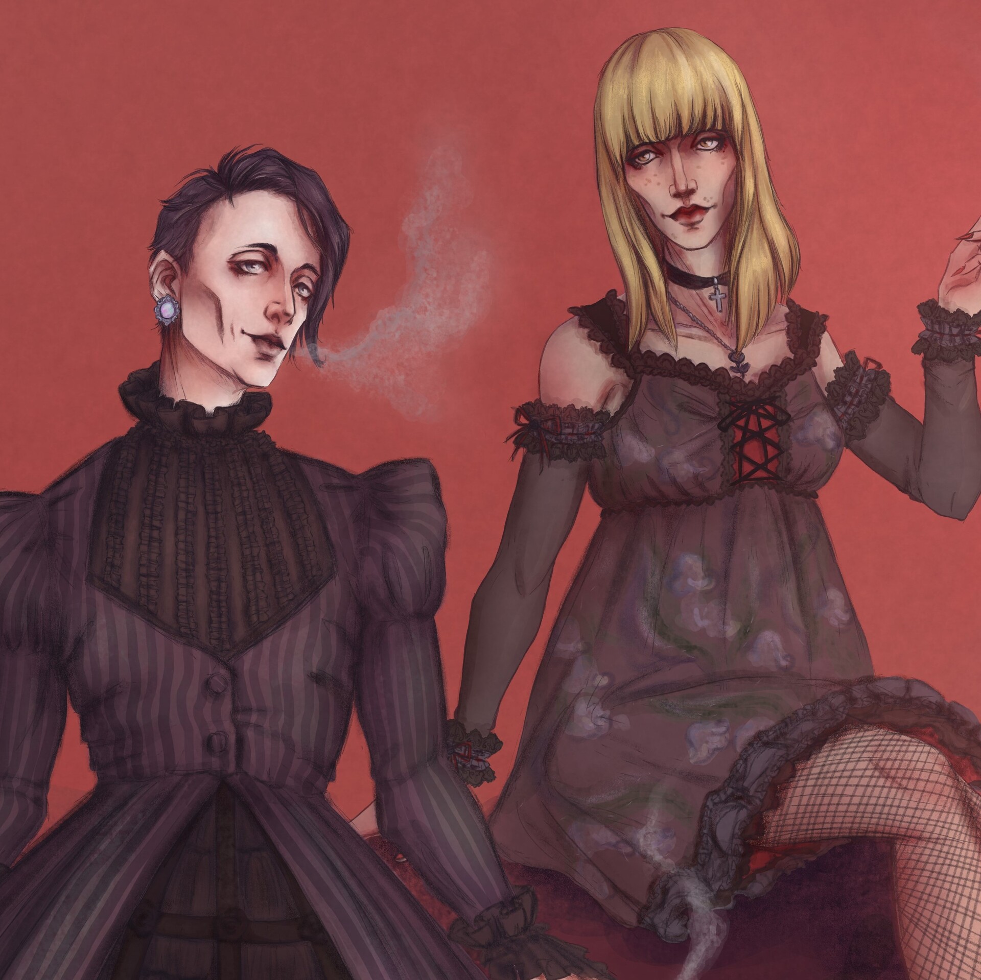ArtStation - Disco Elysium Gothic and Lolita Tea Party Part 1: Klaasje ...