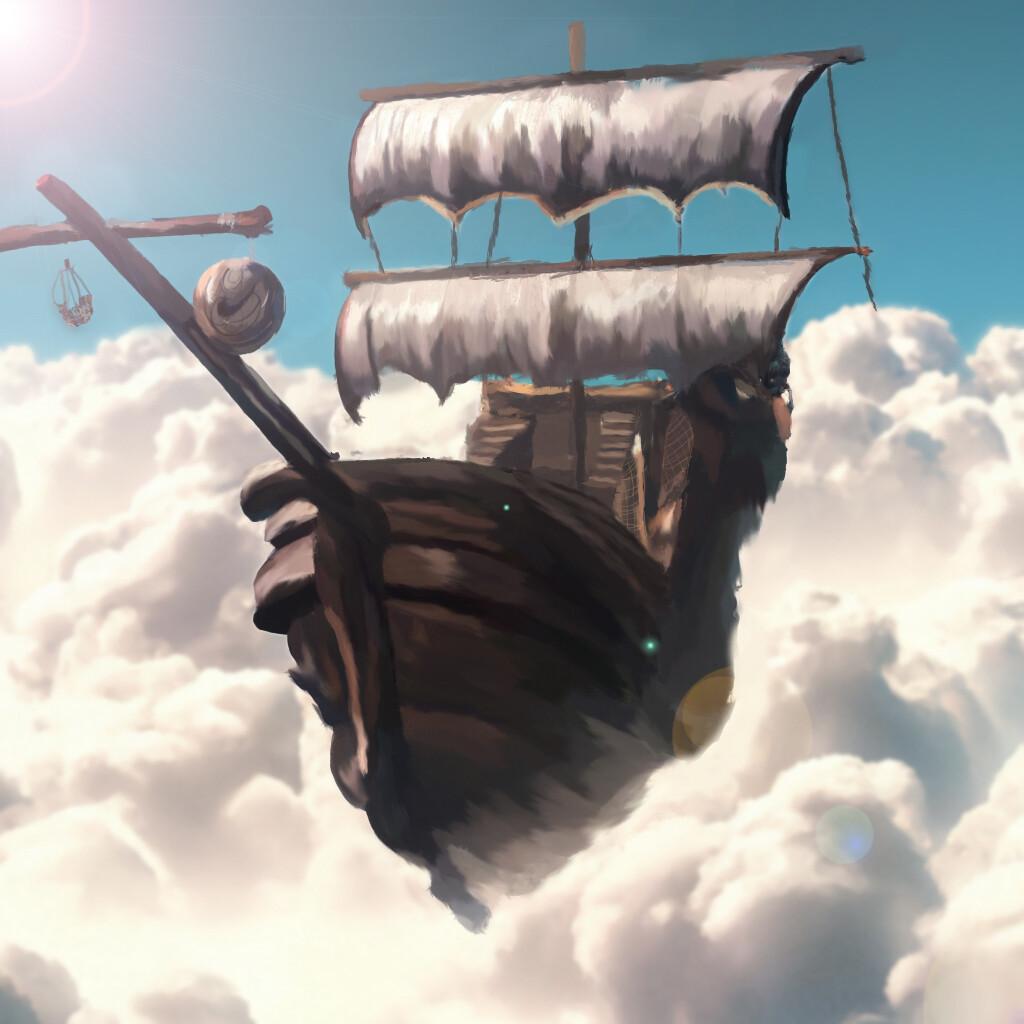 ArtStation - A Boat In Clouds