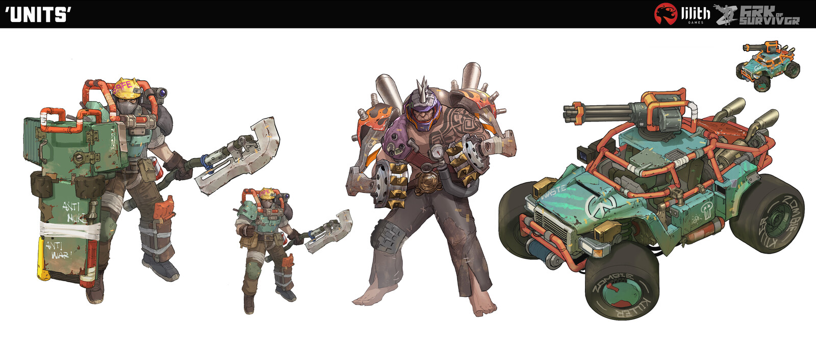 Daniel Zhao - Ark of Survivor Concept Part2--Units