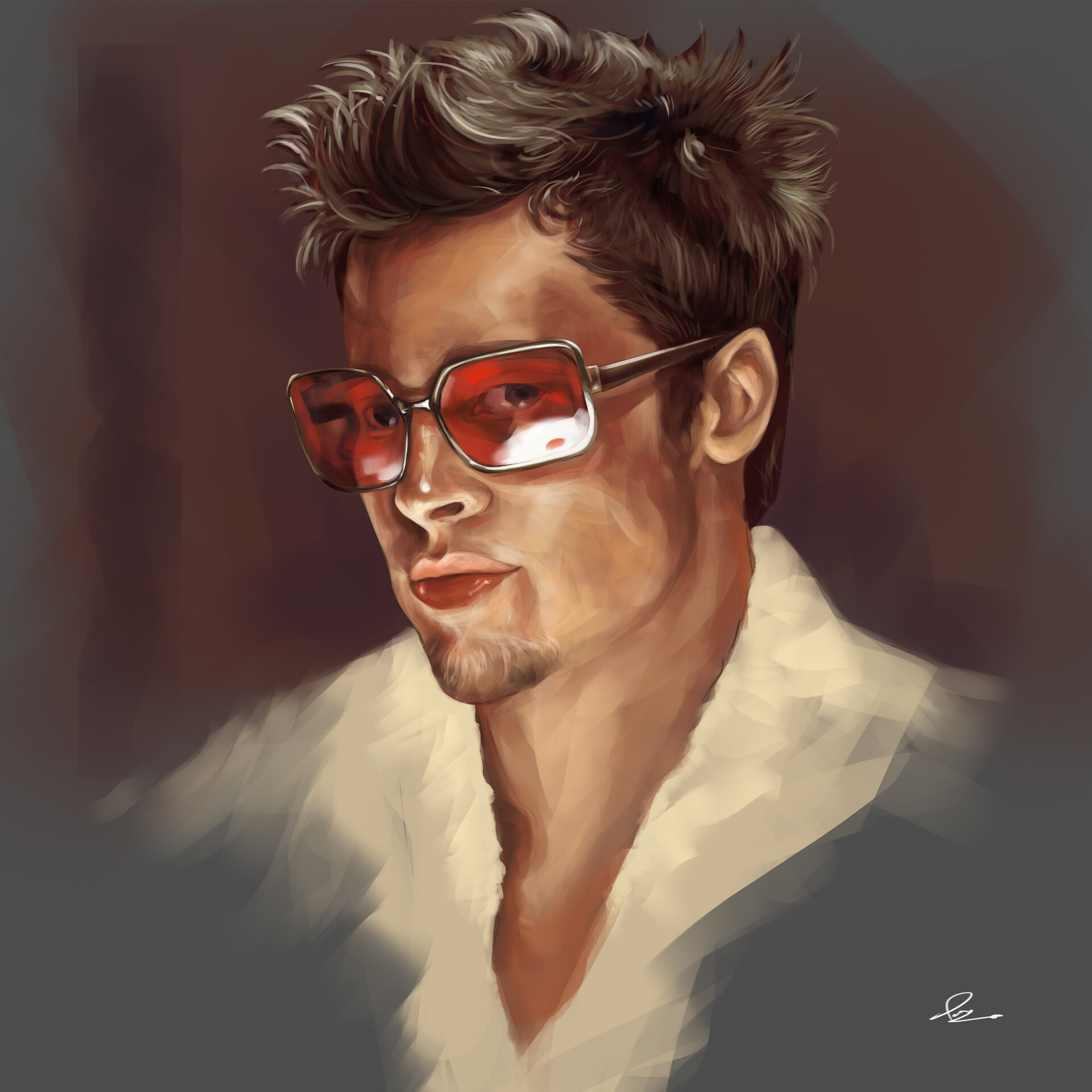 ArtStation - Brad" Pitt from Fight club