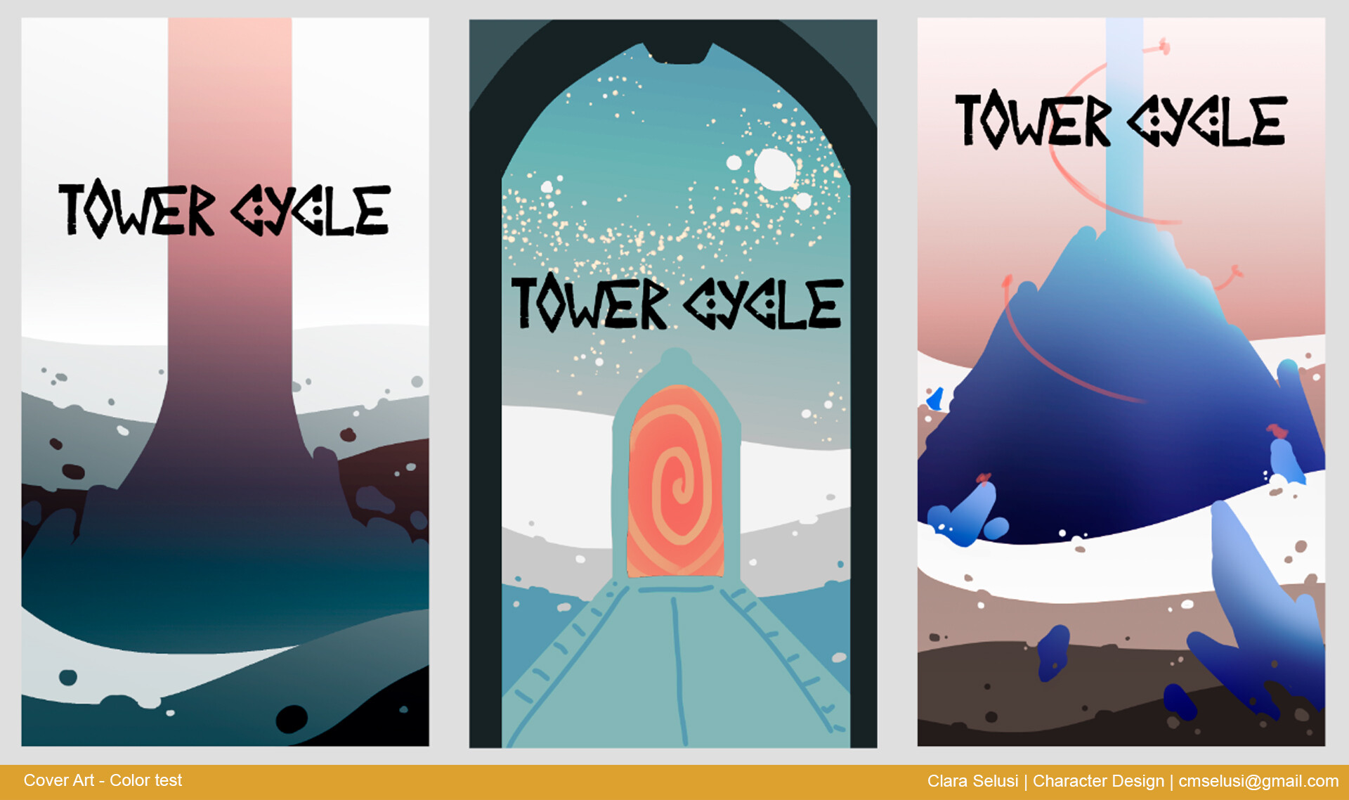 Clara Selusi Luis - Indie Game Cover Art - Tower Cycle