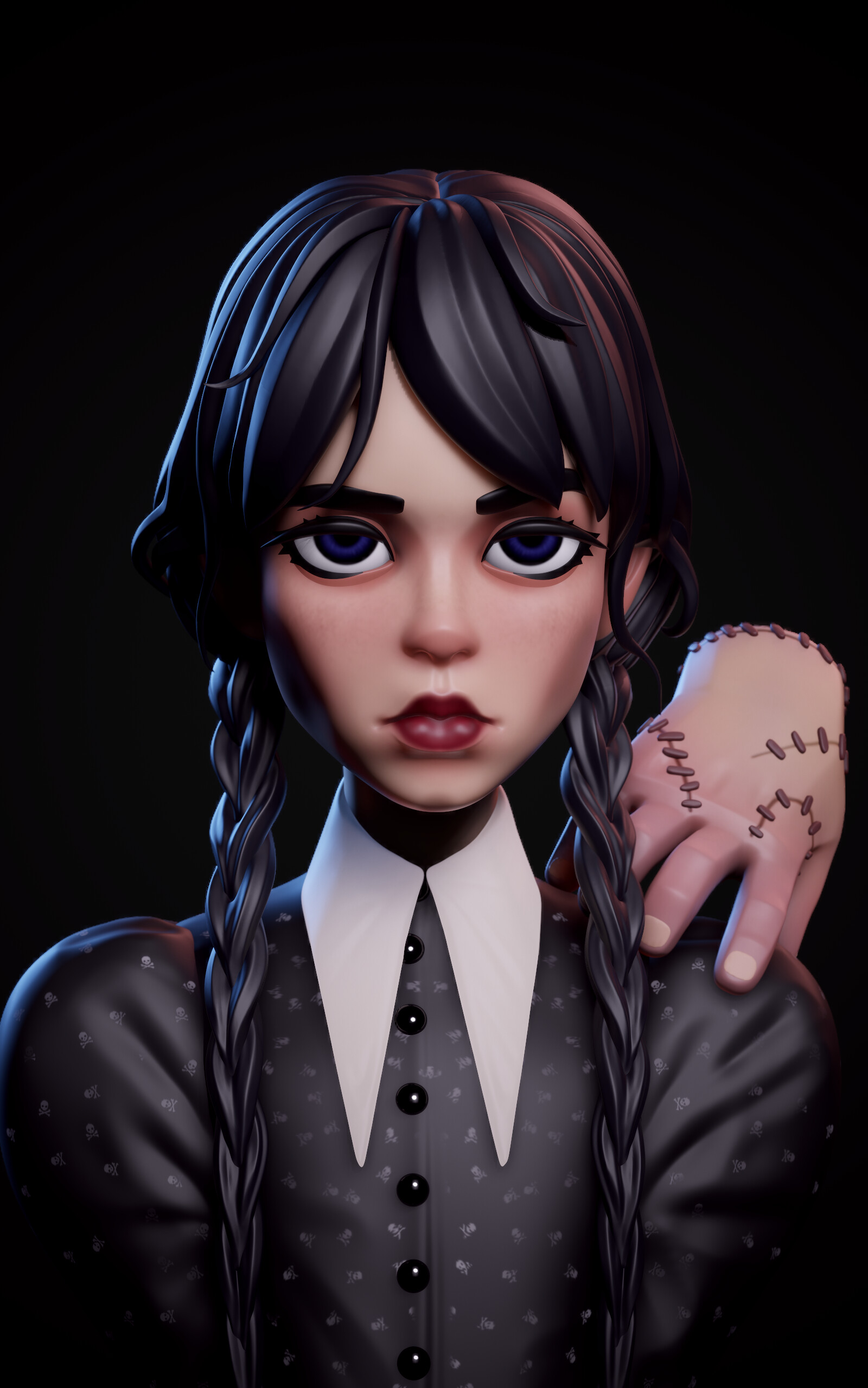 ArtStation - Wednesday 3d funArt