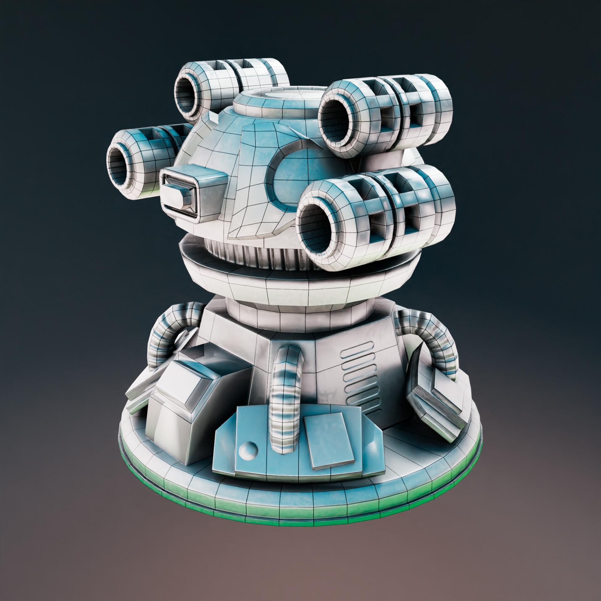 Yavuz Tugay Isdas - Cannon/Flame Towers and Cannon Base