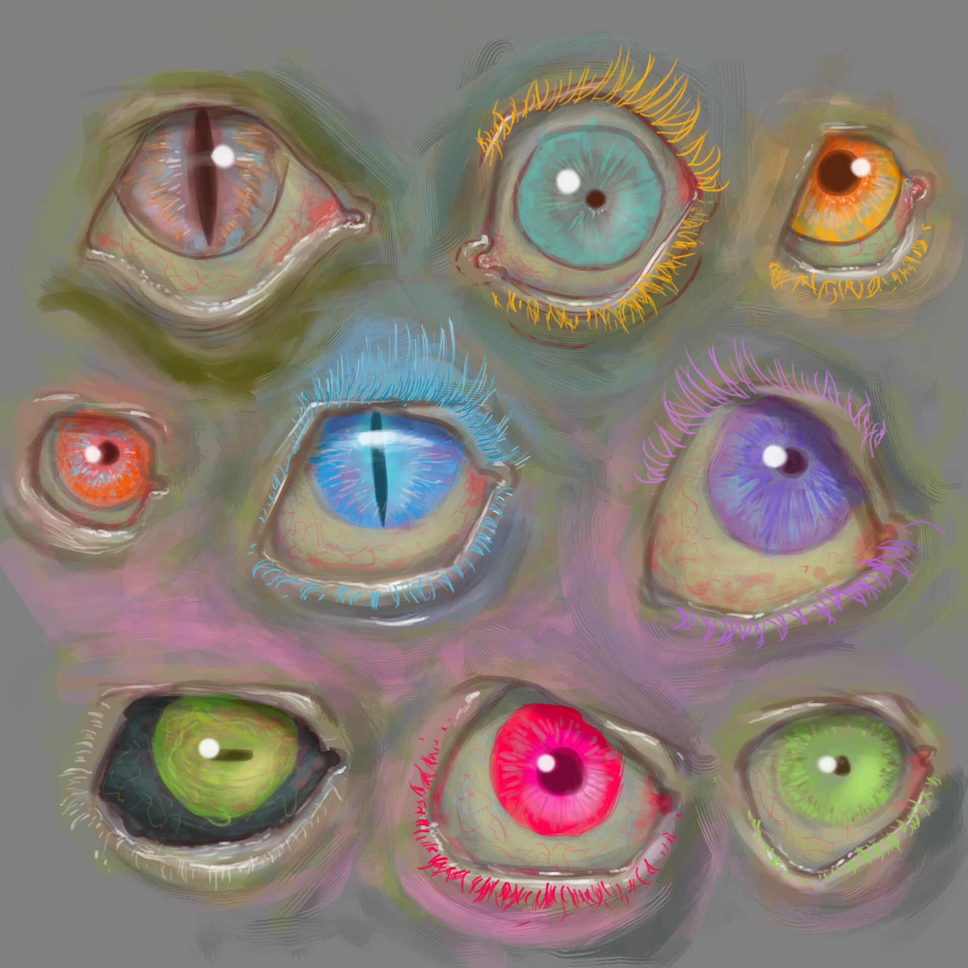 ArtStation - Eyes practice