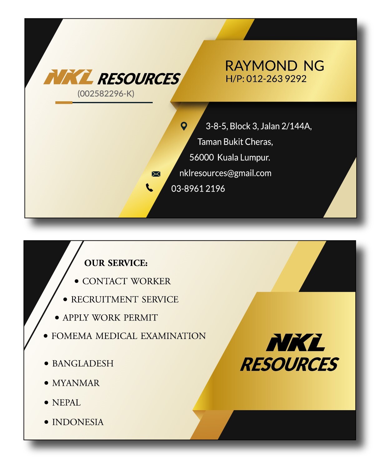 ArtStation - Name card design - NKL