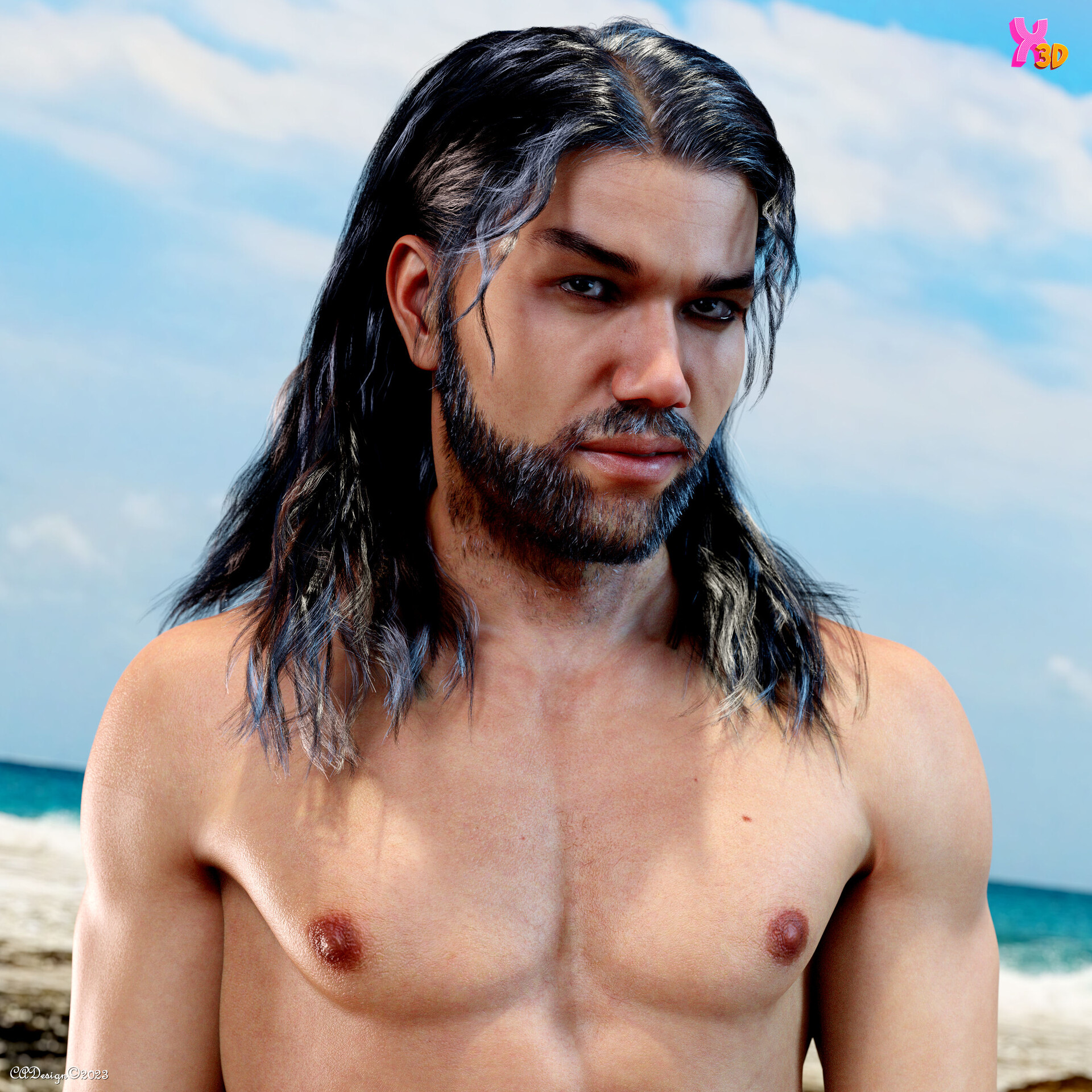 Xtreme3D Studio - Gossamer Hair Shader for Strand-Based Hair by ...