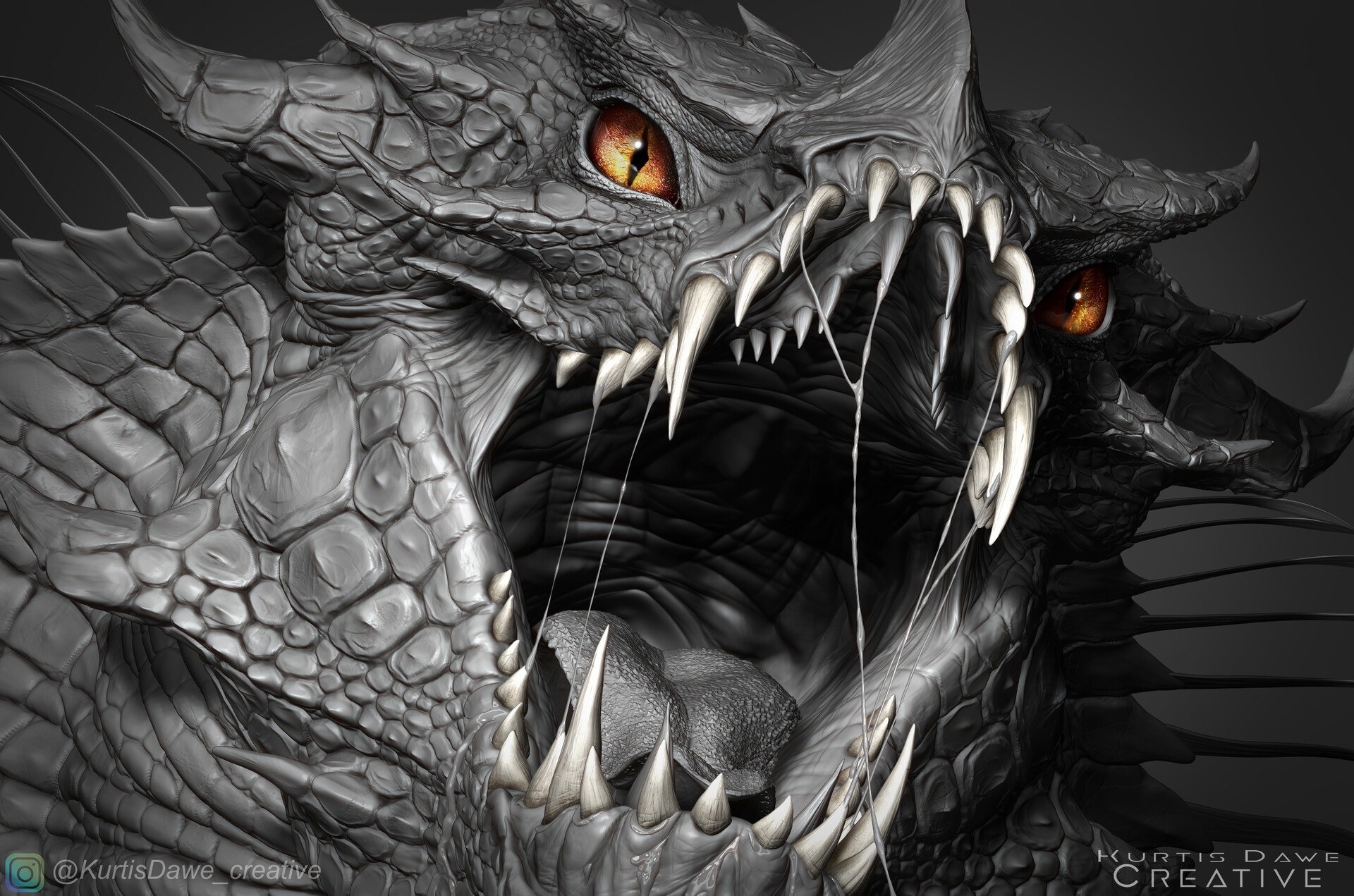 ArtStation - Razorback Whiptail - Zbrush Renders