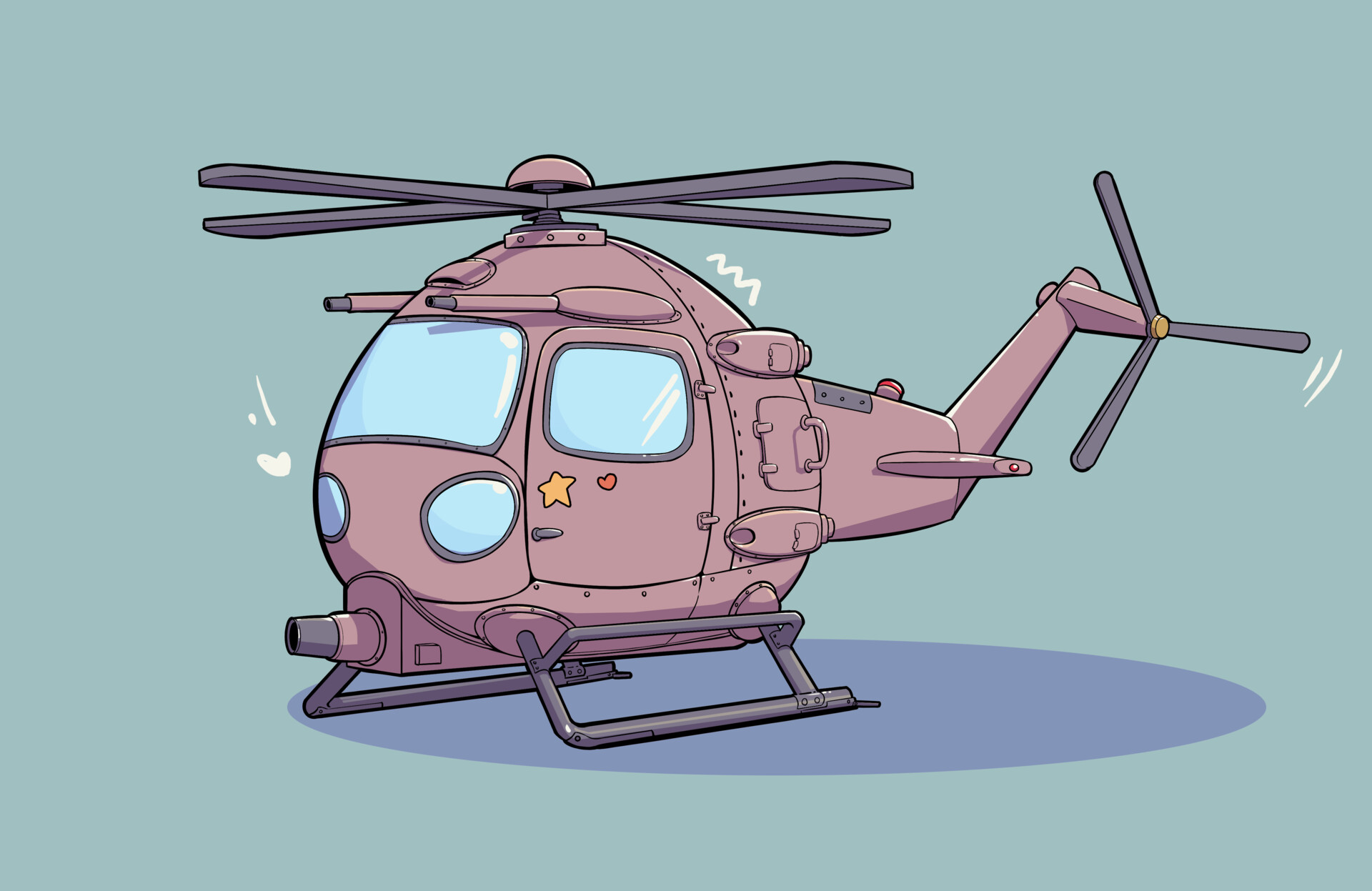 ArtStation - helicopter