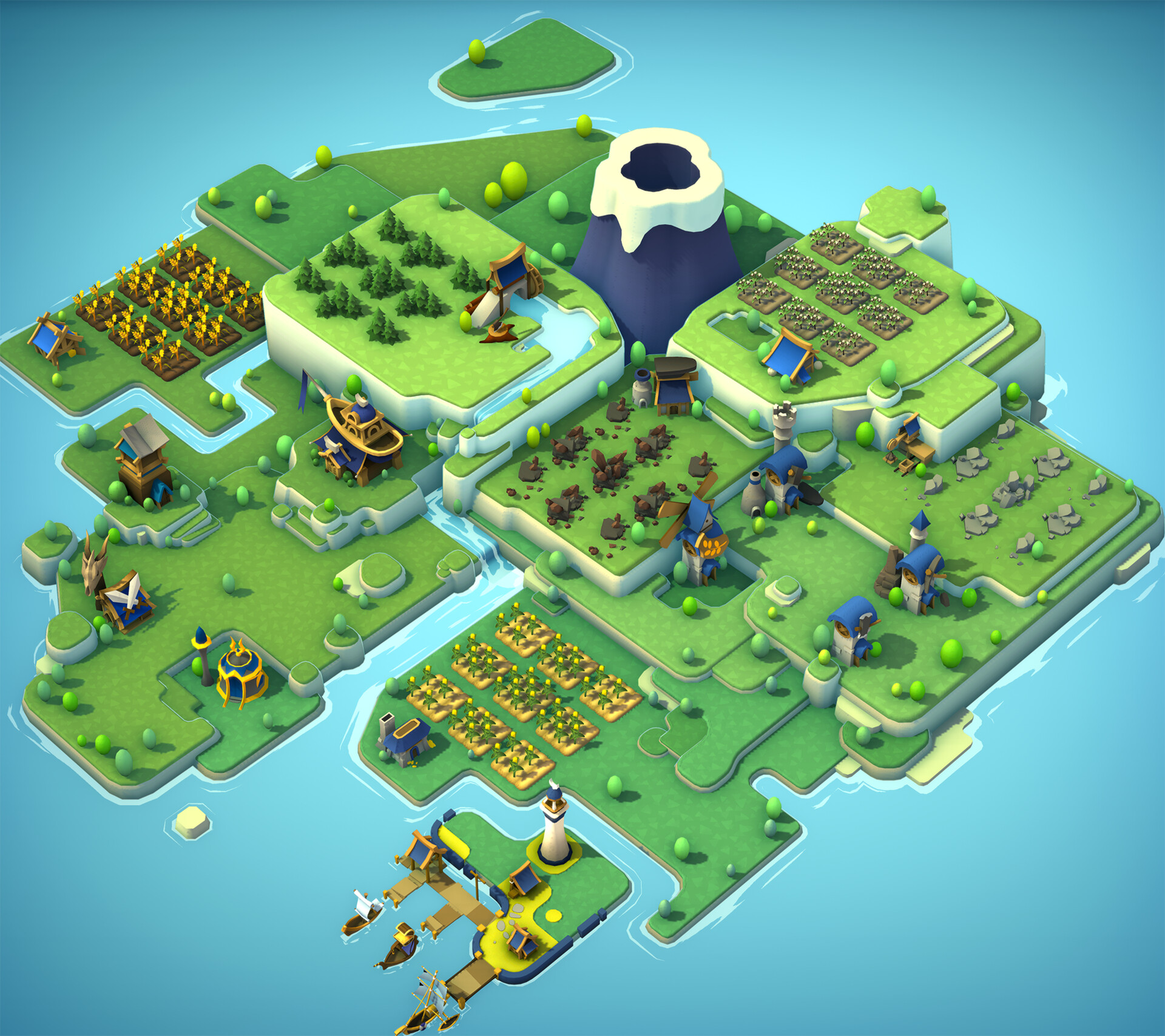 ArtStation - Island scene