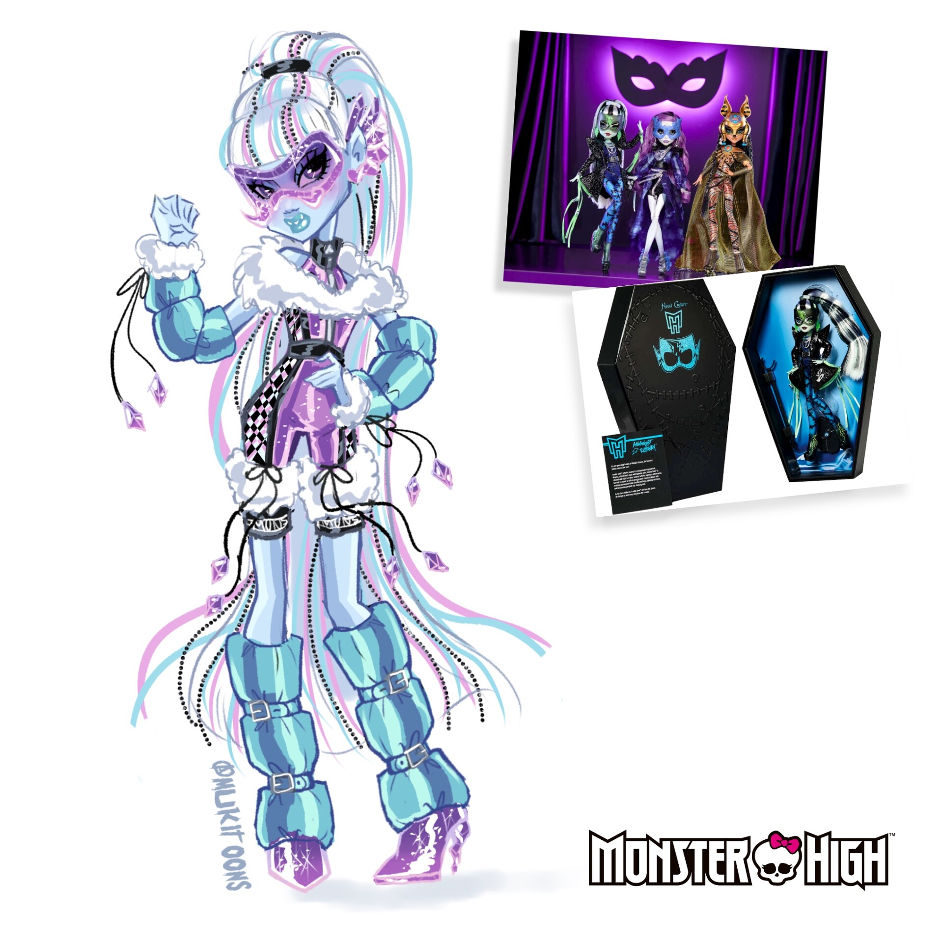 ArtStation - Monster High Abbey Midnight Runway concept art