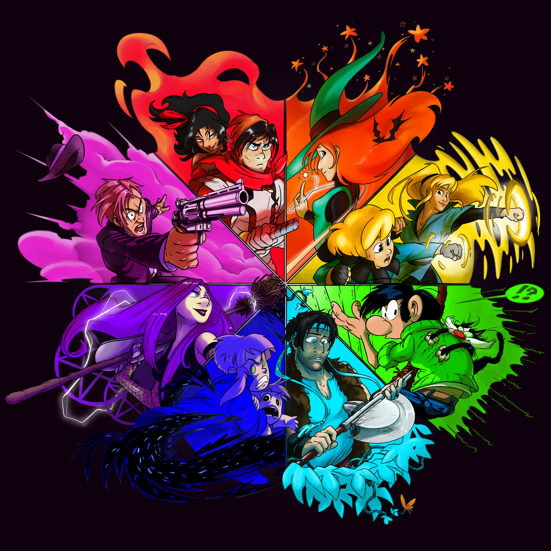 ArtStation - Color Wheel Character Challenge BD Franco-Belge