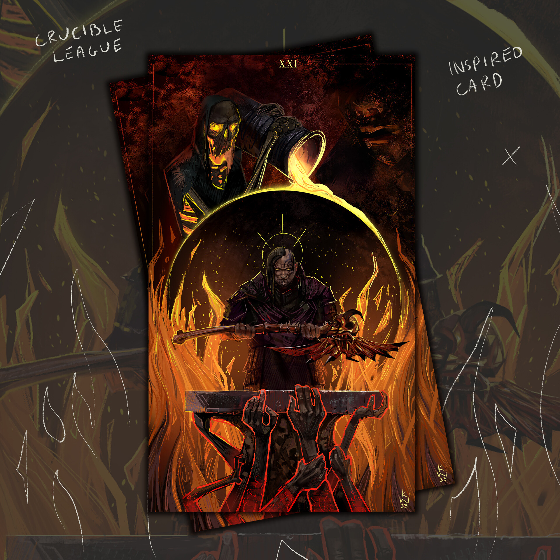 ArtStation - Path of Exile inspired card