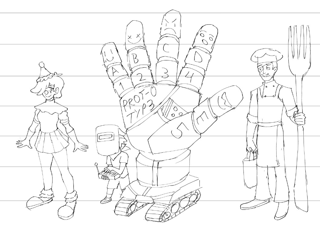 ArtStation - Fighting game roster sketches