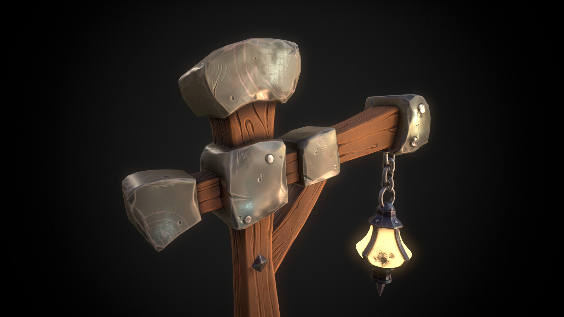 ArtStation - Stylized Lamp