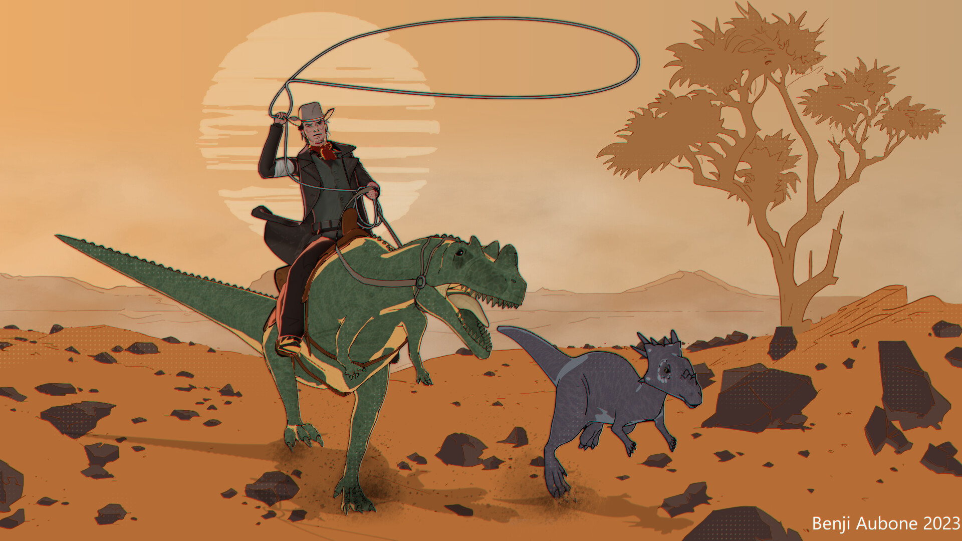 ArtStation - Cowboys & Dinosaurs