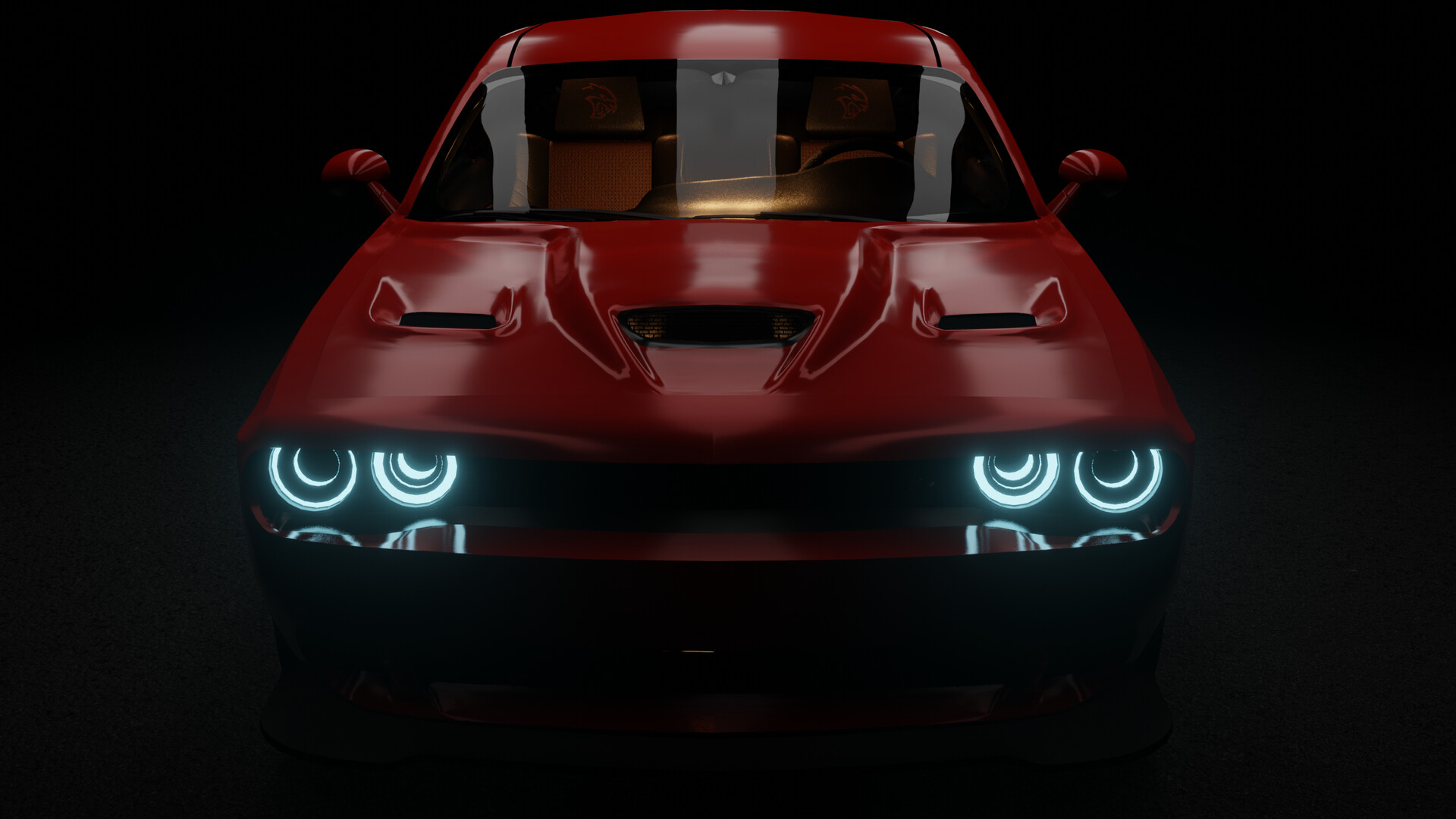 ArtStation - Dodge Challenger SRT Hellcat