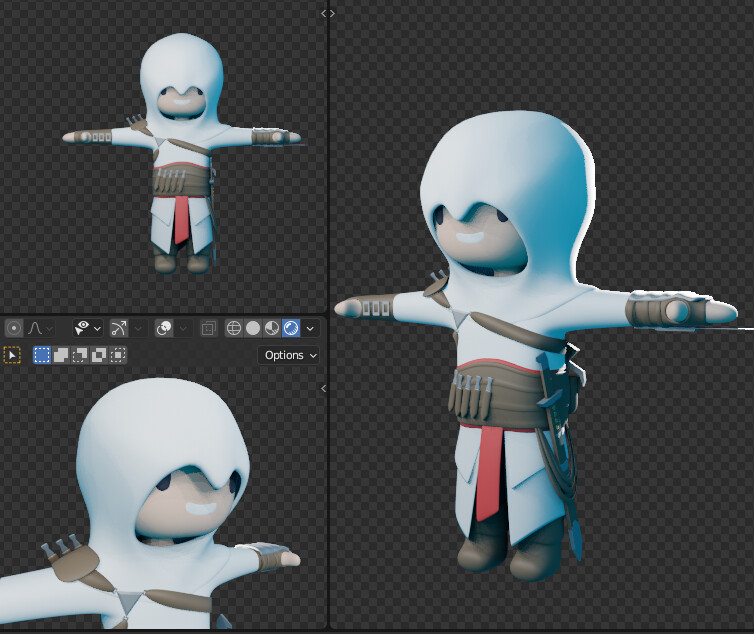 Sigrid Amazona - Altair Chibi 3D Model